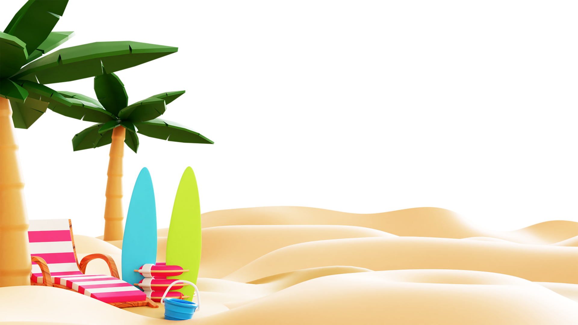 3D Summer Beach Illustration 10833644 PNG 3D Summer Beach Illustration 10833644 PNG