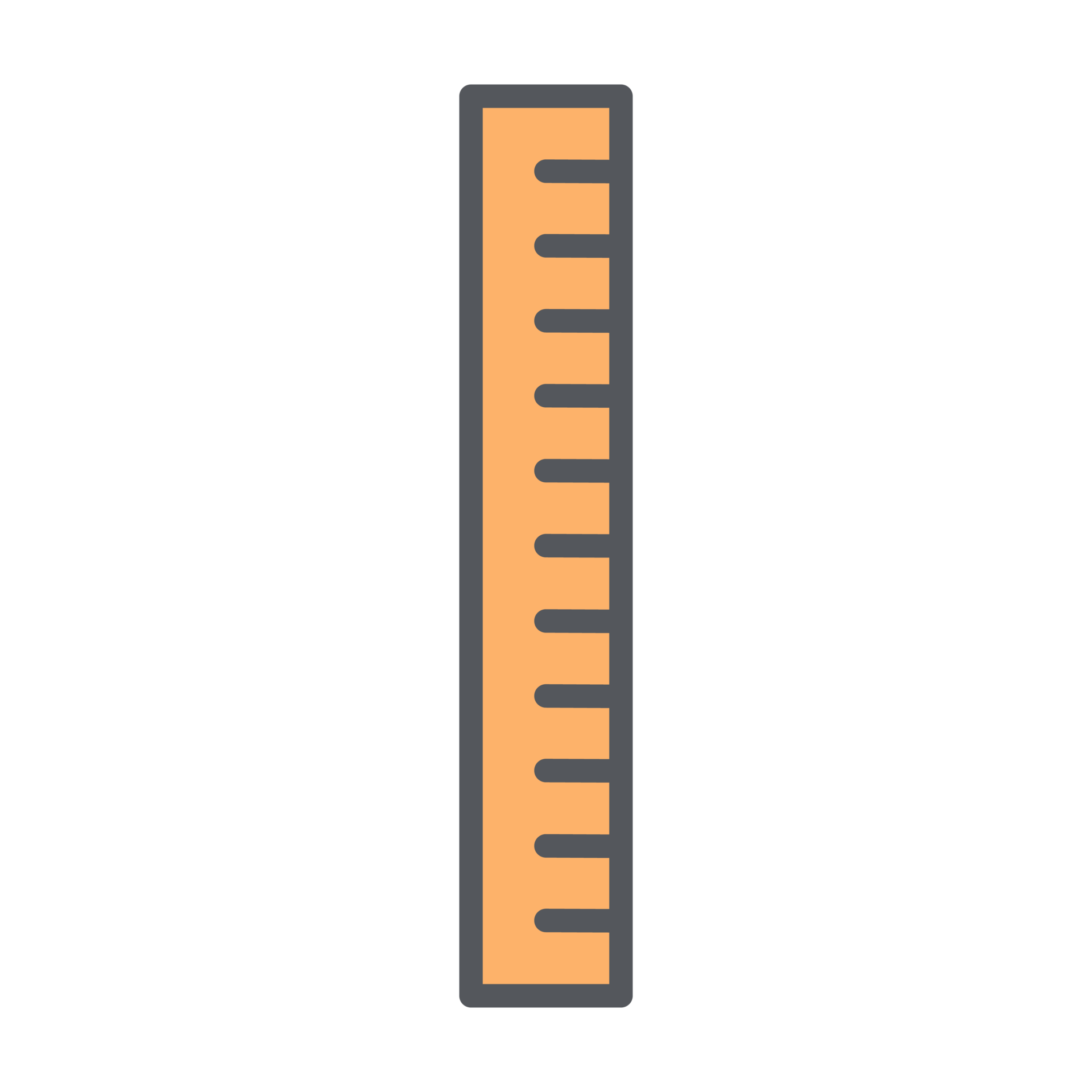 Ruler Minimalist Construction Tools Icon Collection Set 10834620 Png