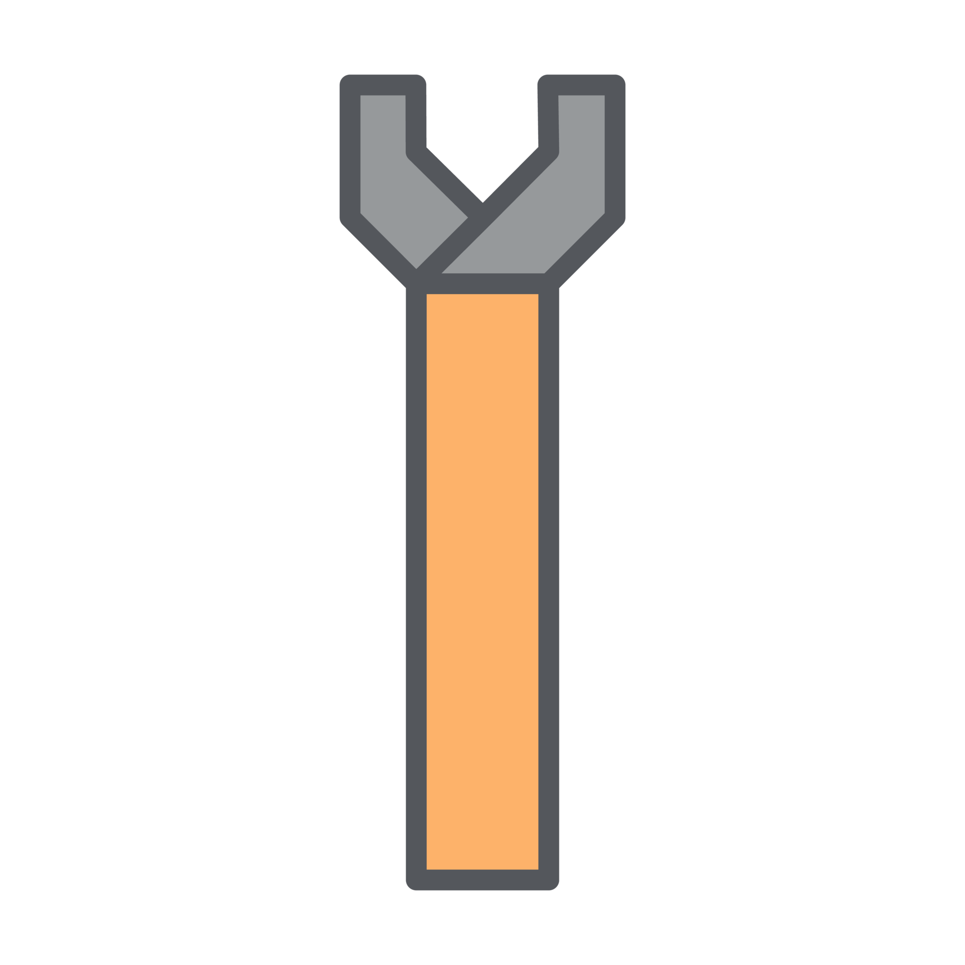 Wrench Minimalist Construction Tools Icon Collection Set 10834646 Png