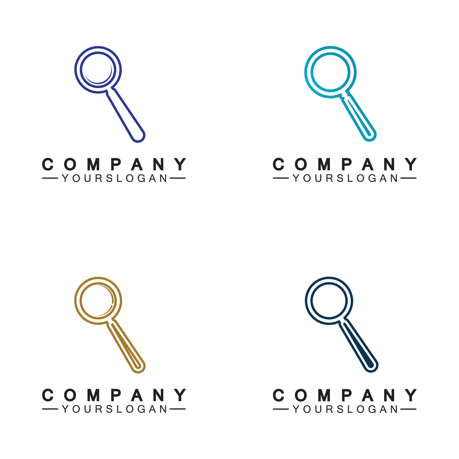 Magnifying Glass Line Icon Outline Vector Sign Search Symbol Logo Illustration 10835983