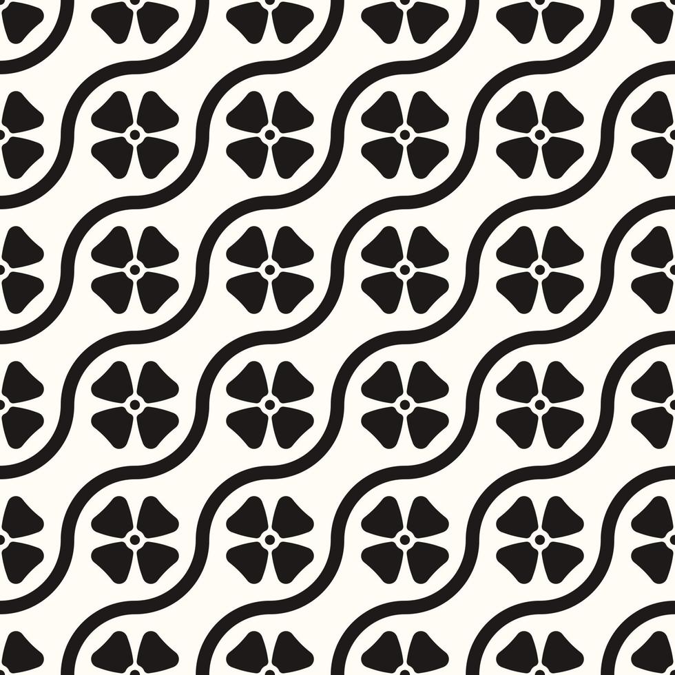 Vector Geometric Abstract Seamless Monochrome Pattern Texture Repeating Background 10836716