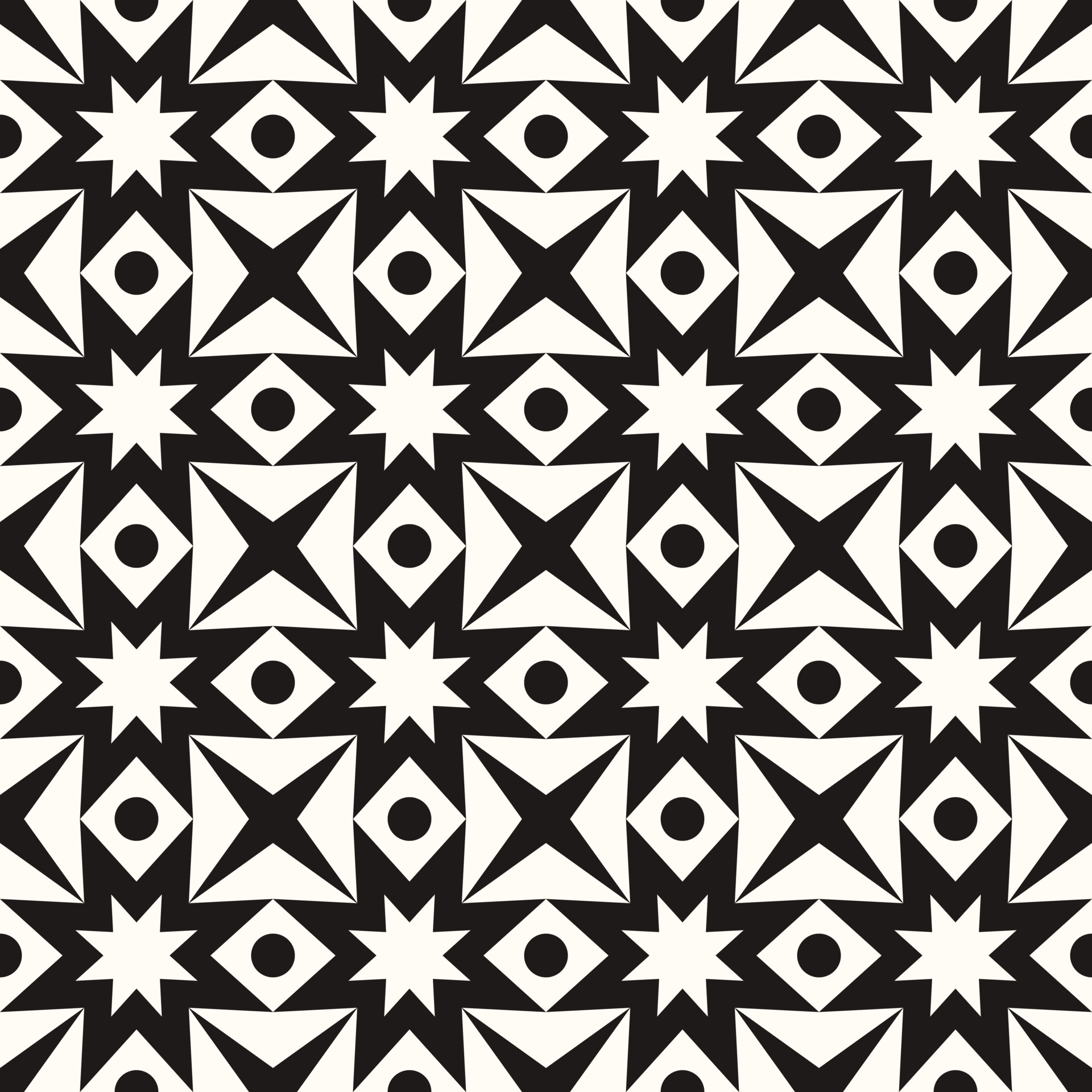Vector Geometric Abstract Seamless Monochrome Pattern Texture Repeating Background 10836904