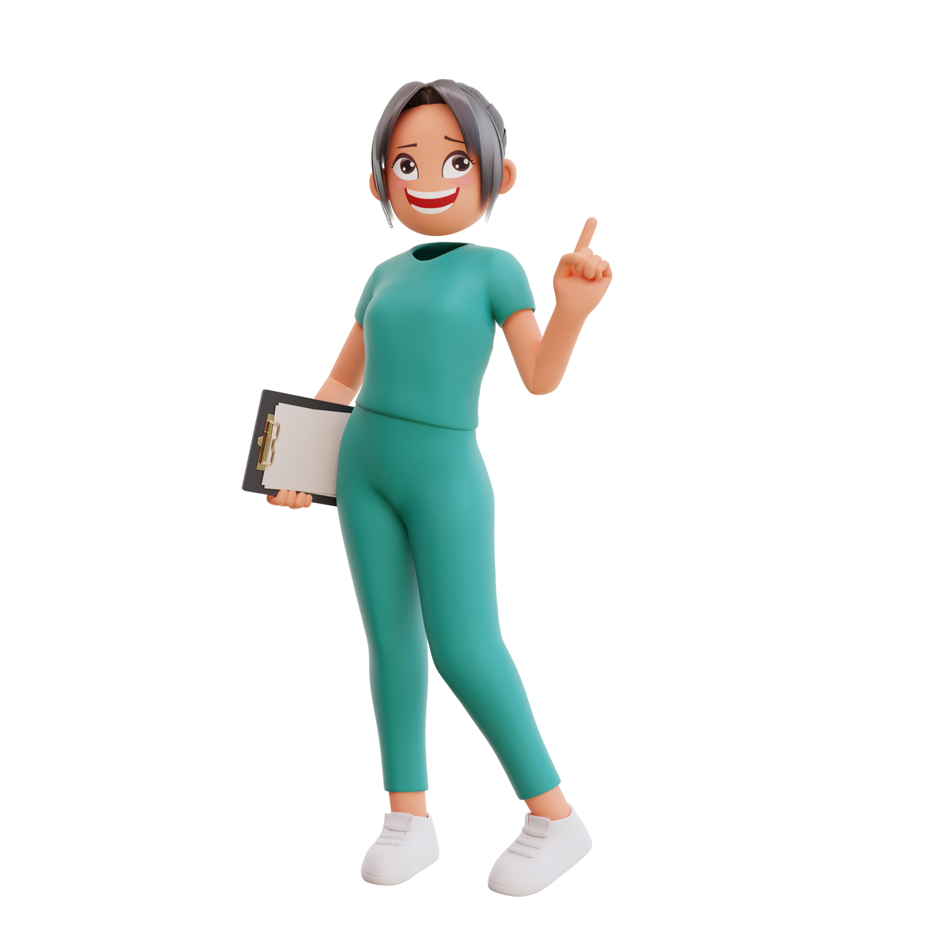 cute nurse pointing up 10837592 PNG cute nurse pointing up 10837592 PNG