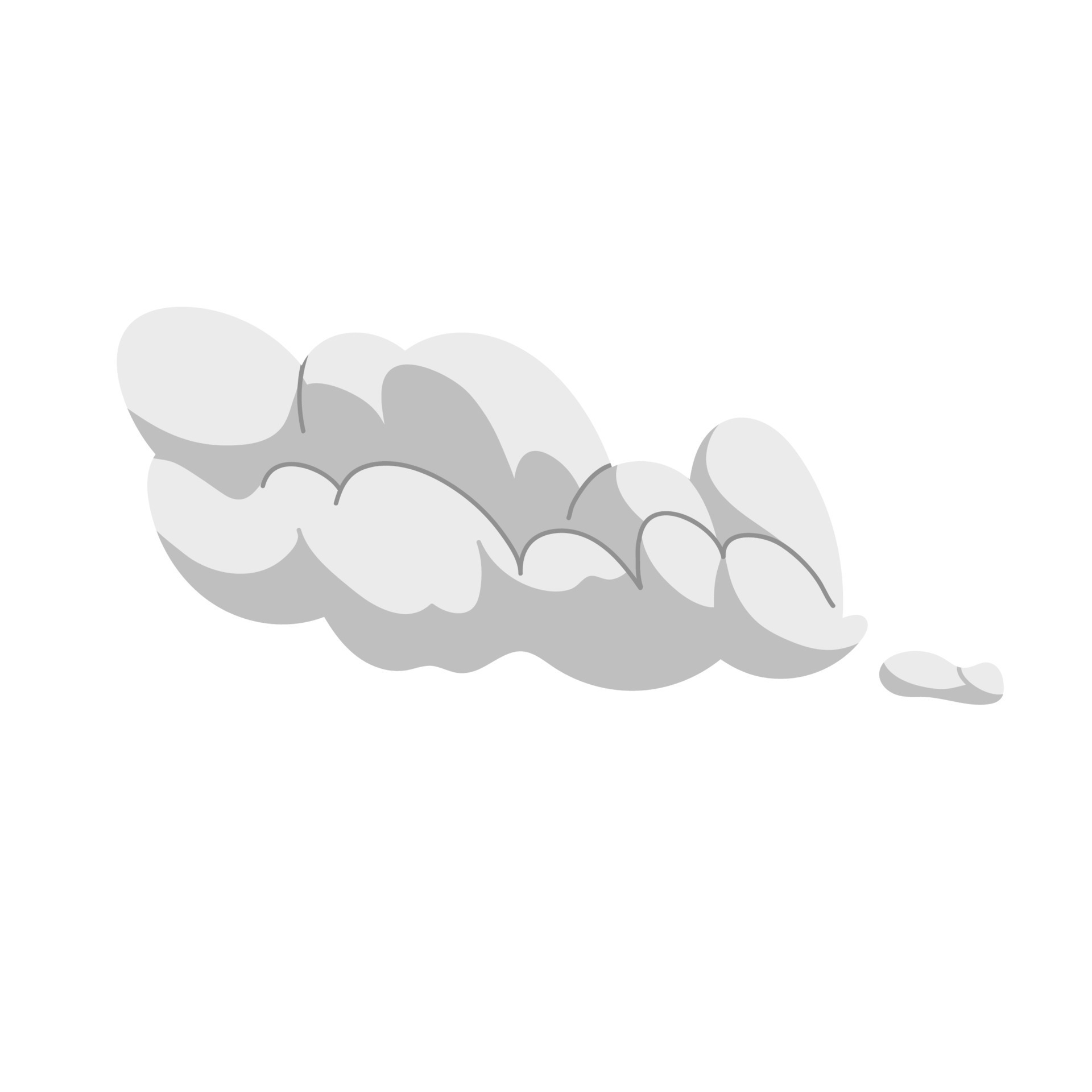 Cartoon dust cloud. Comic cloud shape, steam wind silhouette, spray air ... Cartoon dust cloud. Comic cloud shape, steam wind silhouette, spray air ...