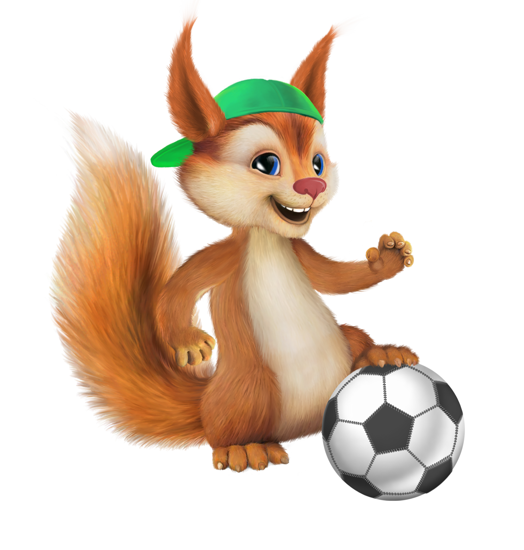 Charming Squirrel With A Ball Sketch Picture Living Character charming-squirrel-with-a-ball-sketch-picture-living-character