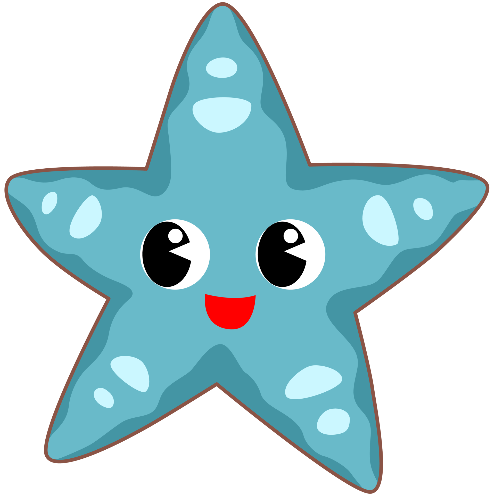 Cute Cartoon Sea Animal starfish Character 10838181 PNG Cute Cartoon Sea Animal starfish Character 10838181 PNG