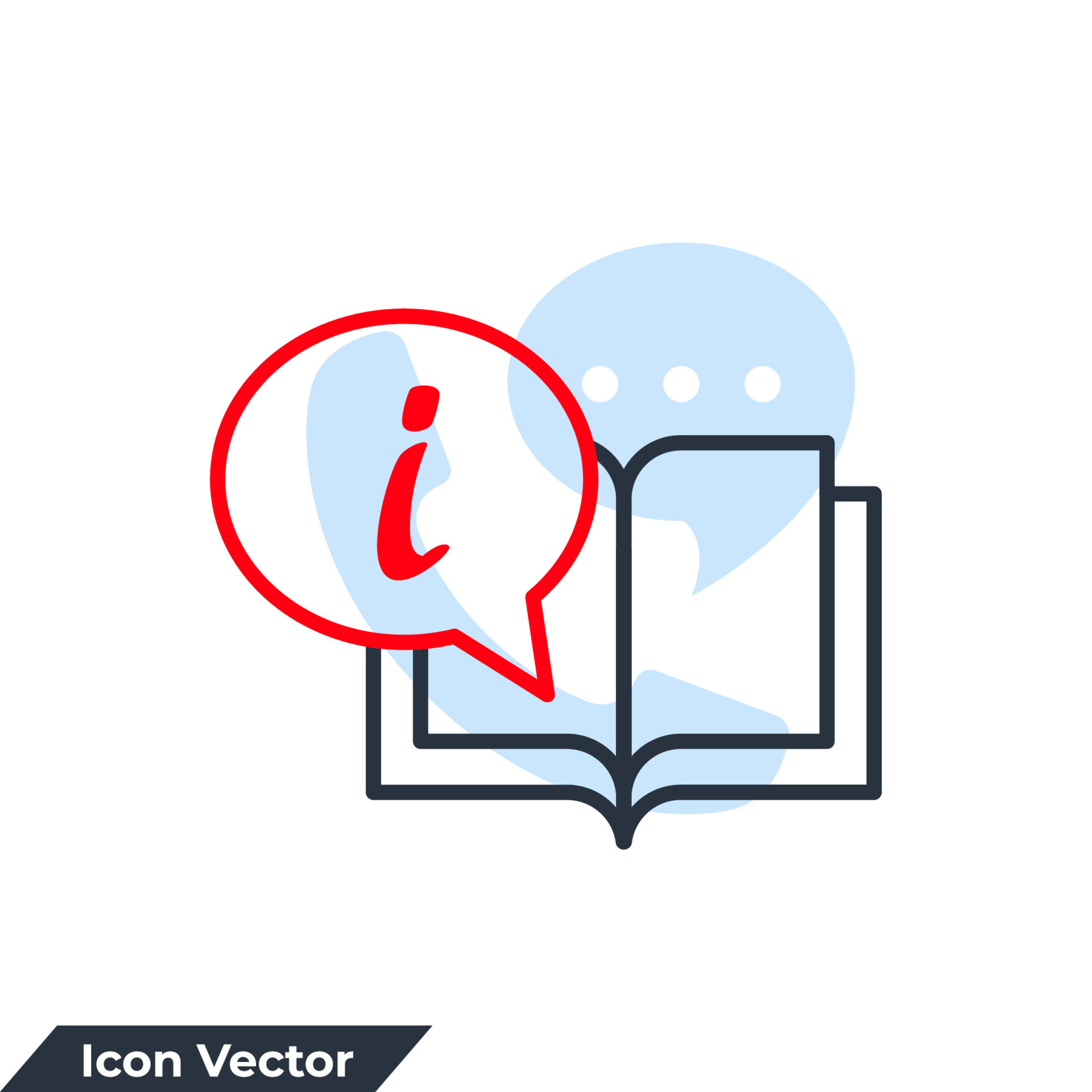 ilustración de vector de logotipo de icono de información. plantilla de ...