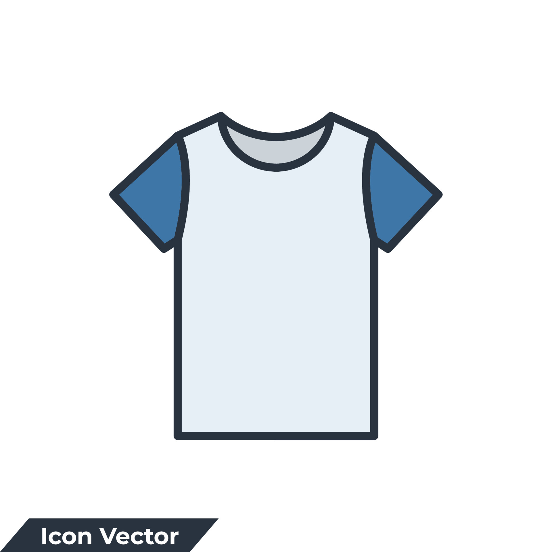 shirt icon logo vector illustration. T-shirt symbol template for graphic and web design ...