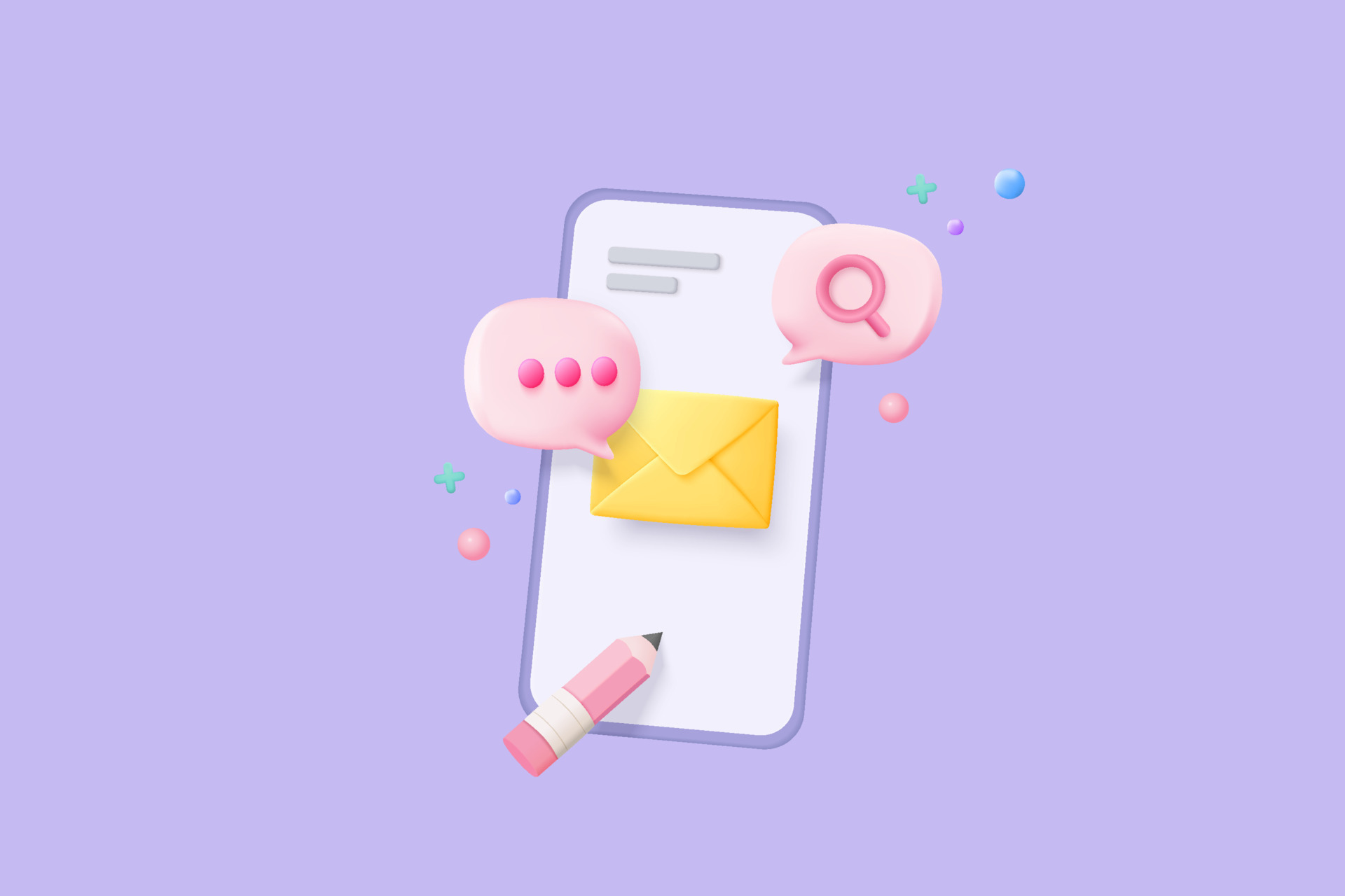 3d mail envelope icon with notification new message in mobile phone ... 3d mail envelope icon with notification new message in mobile phone ...