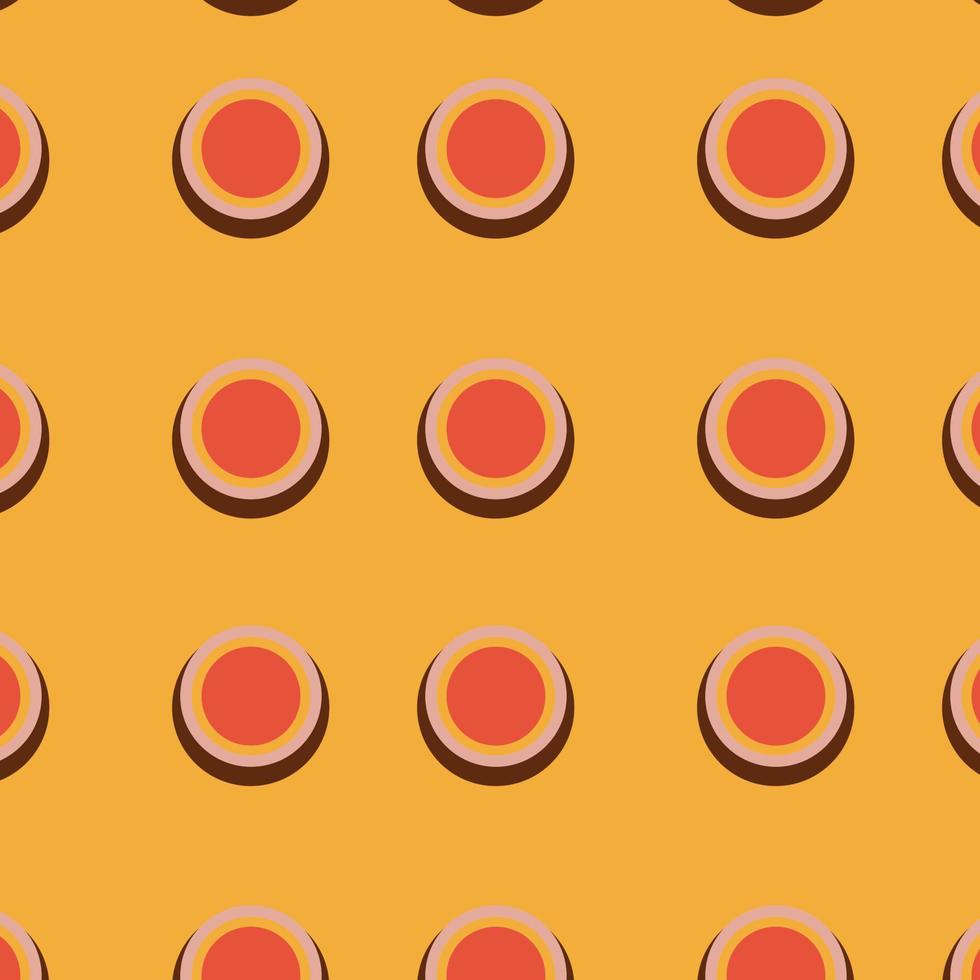 Seamless pattern with circles. Vector repeating pattern 10839314 Vector ...