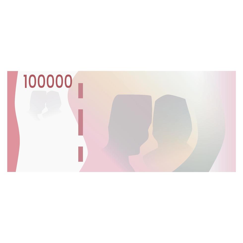 Vector Indonesian Rupiah Currency New Issue Nominal 100000 2022