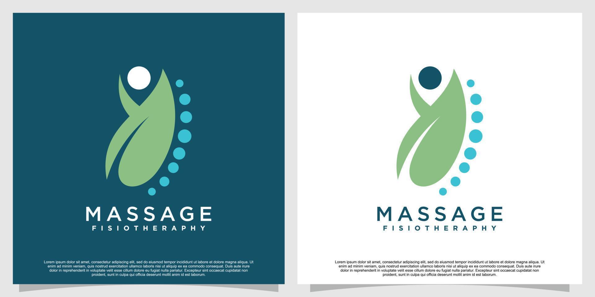 Massage Logo Design With Creative Unique Style Premium Vector Part 1 10840767 Vector Art At Vecteezy