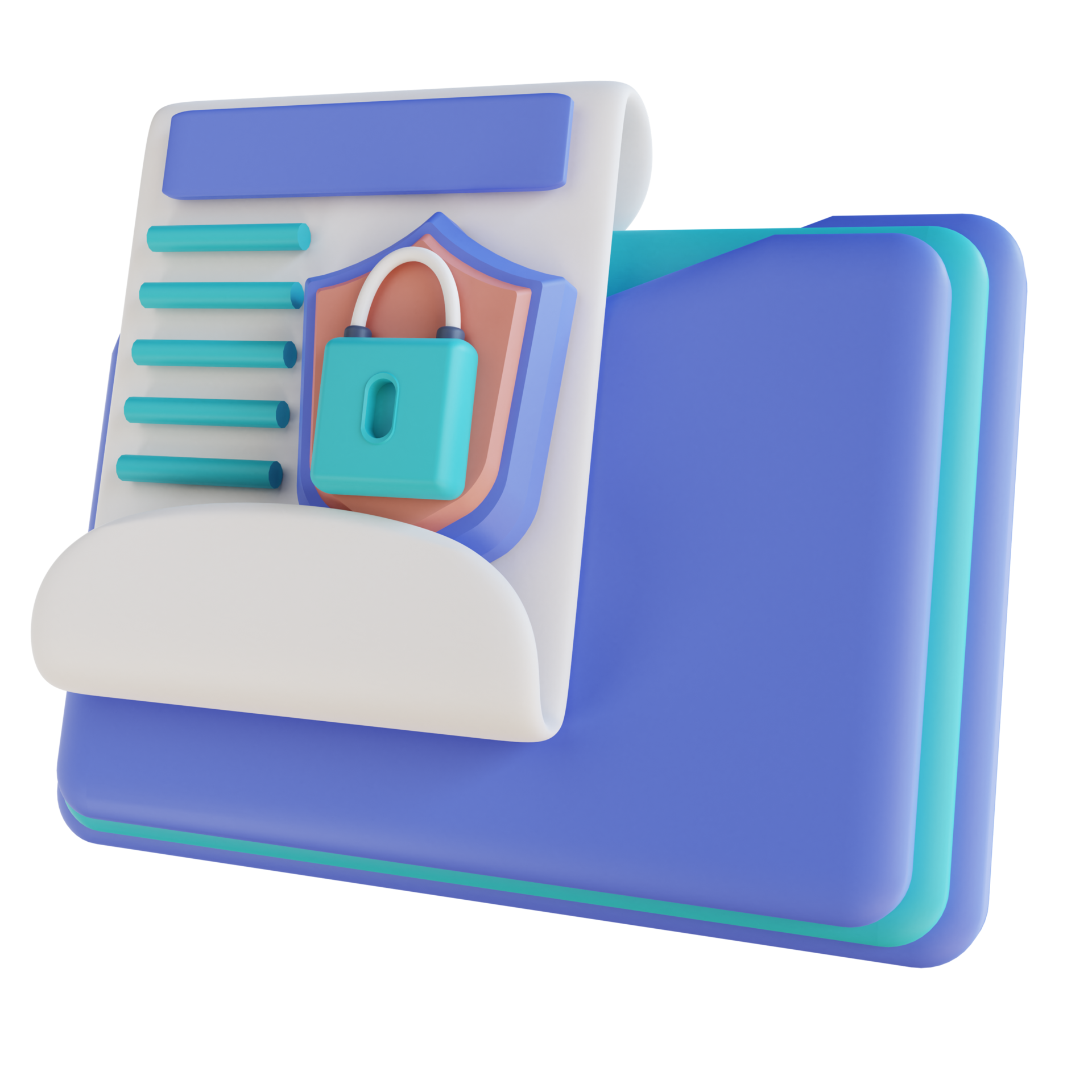 3D illustration locked folder document 10841609 PNG 3D illustration locked folder document 10841609 PNG