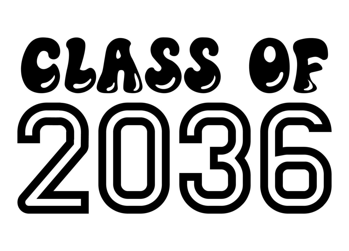 Graduation ceremony. Class of 2036. 10842040 Vector Art at Vecteezy