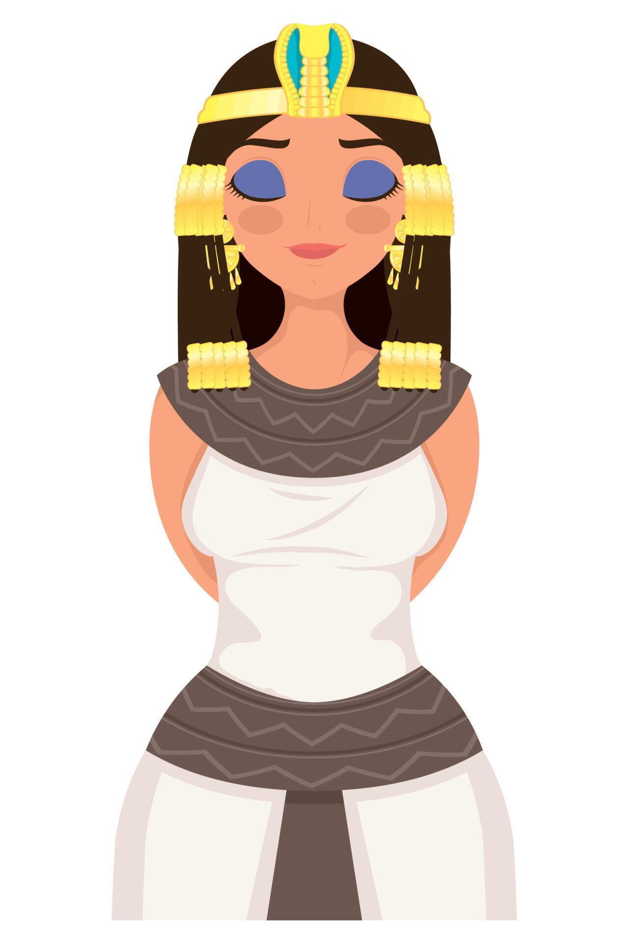 cleopatra egyptian queen 10848993 Vector Art at Vecteezy