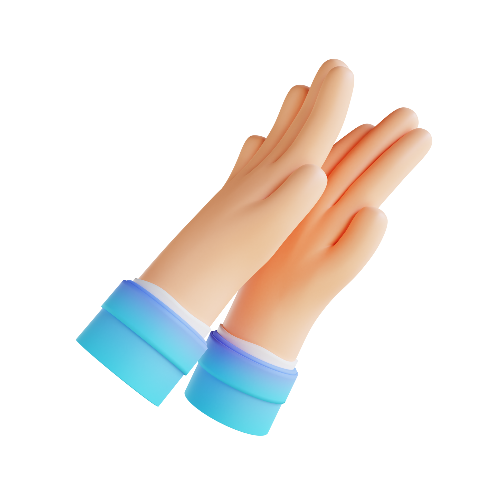 3D illustration clap hand gestures 10851963 PNG 3D illustration clap hand gestures 10851963 PNG