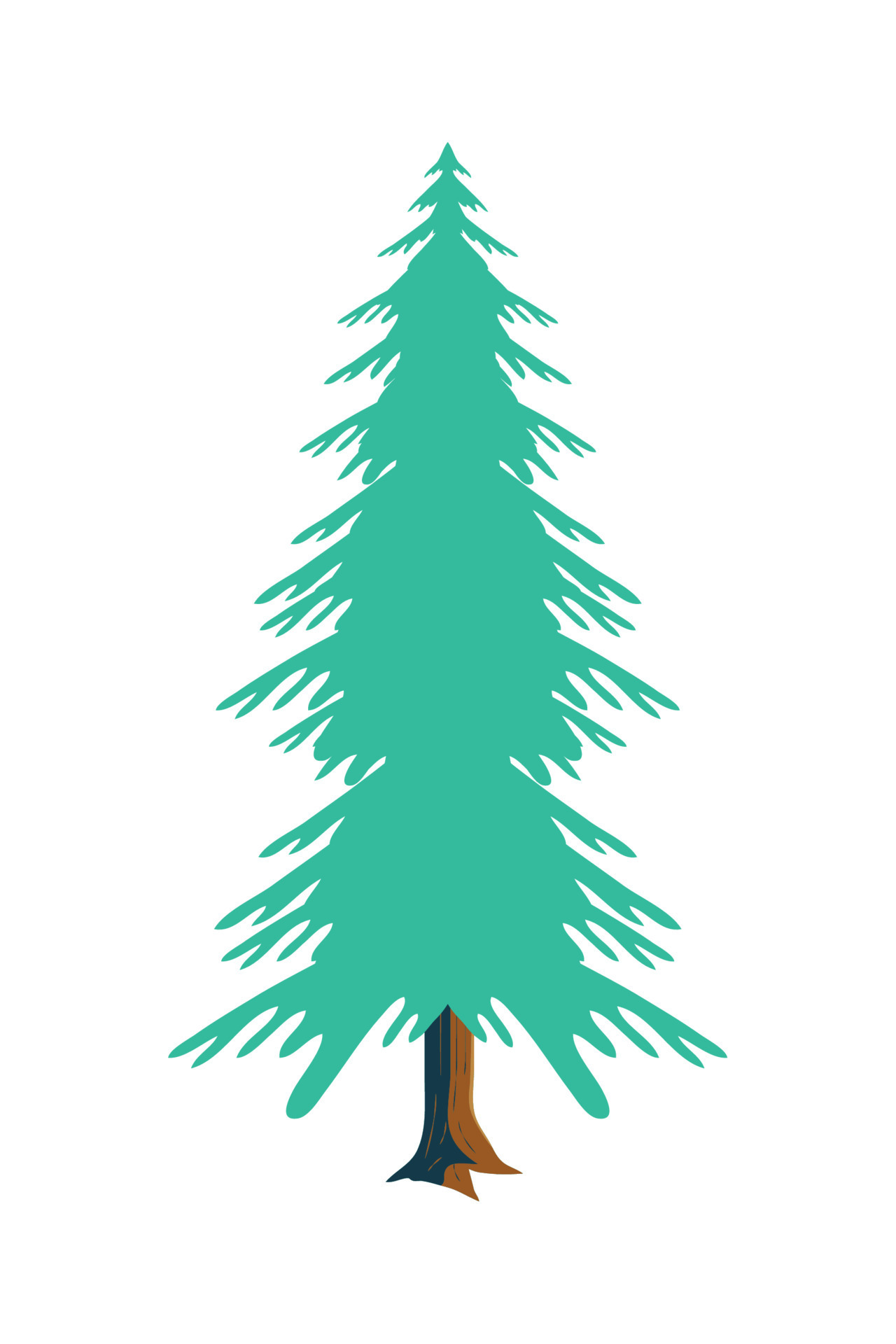 pine tree nature 10852794 Vector Art at Vecteezy