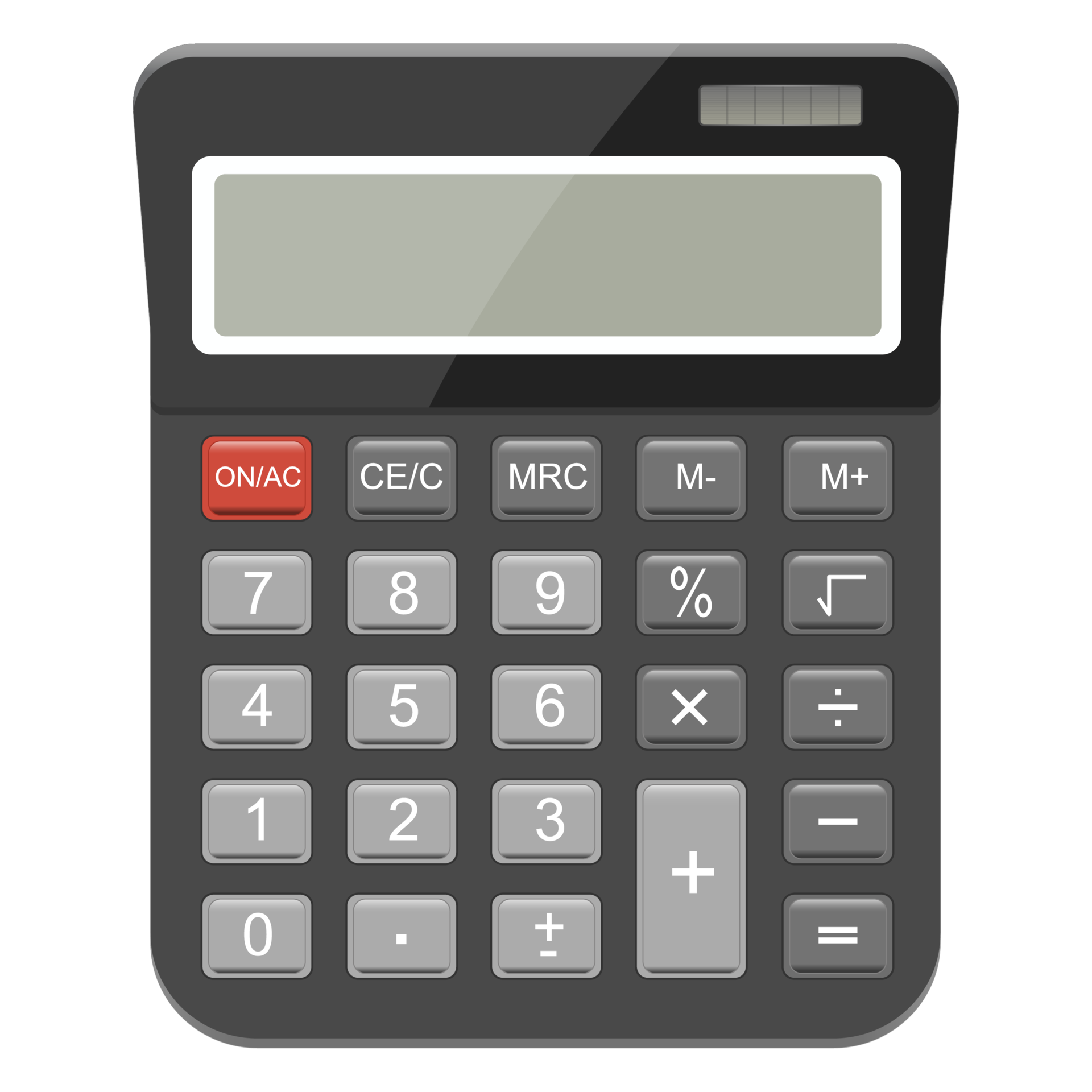 Realistic calculator isolated on white background. 10852895 PNG Realistic calculator isolated on white background. 10852895 PNG