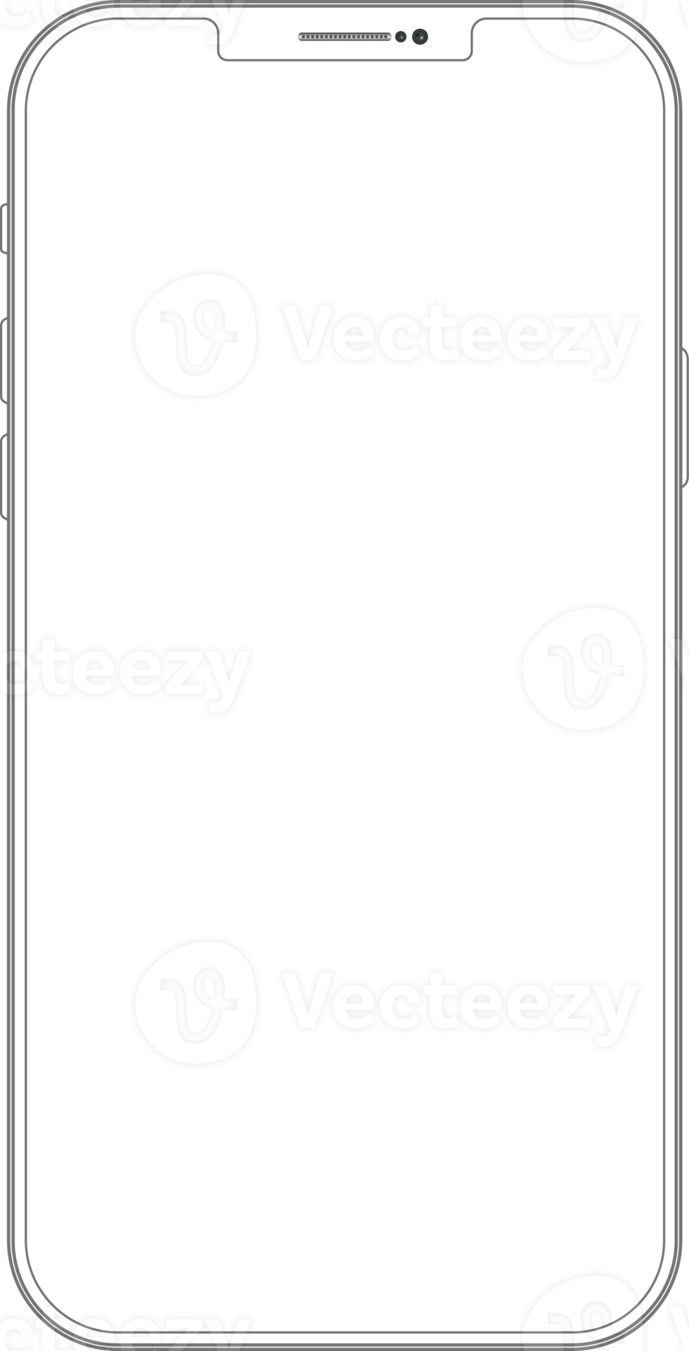 Outline drawing smartphone. Elegant thin line style design 10852919 PNG Outline drawing smartphone. Elegant thin line style design 10852919 PNG