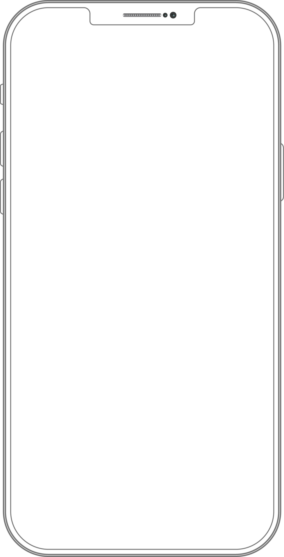 Outline drawing smartphone. Elegant thin line style design 10852919 PNG Outline drawing smartphone. Elegant thin line style design 10852919 PNG