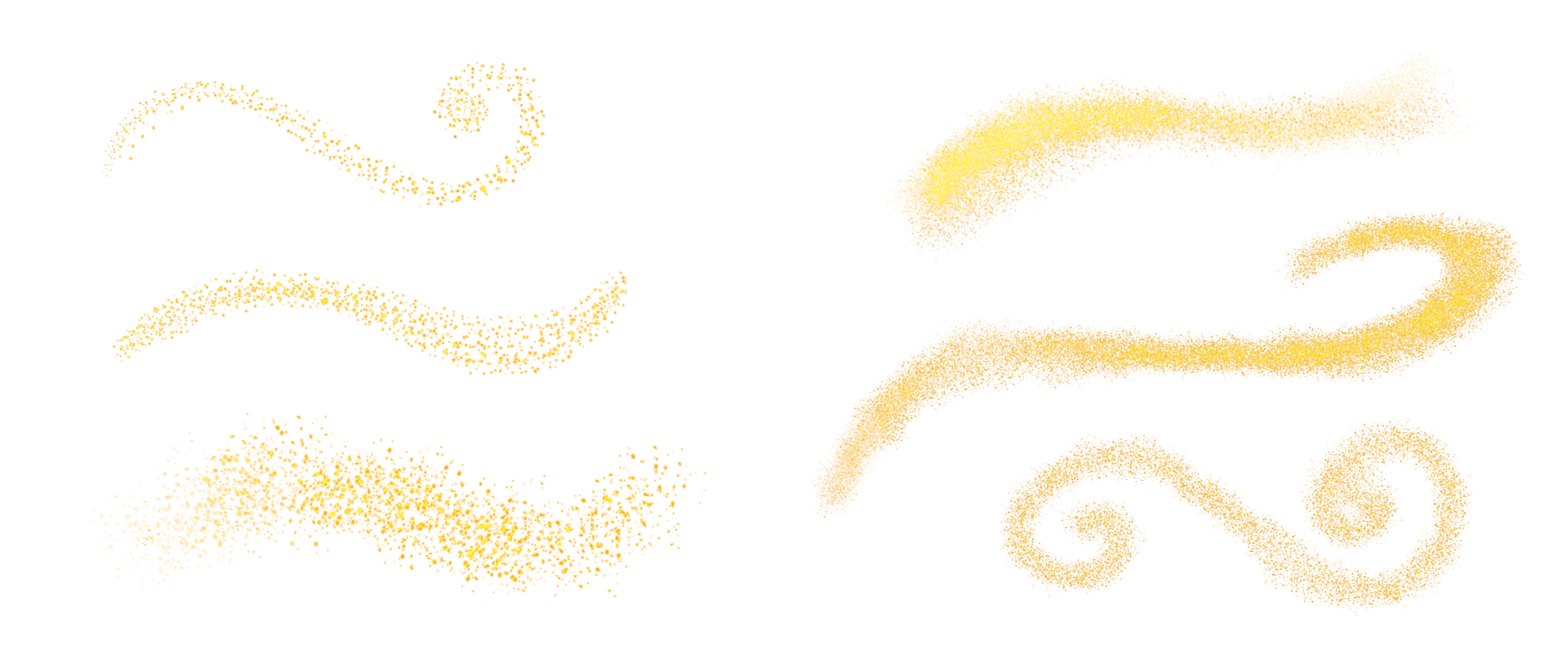 golden sparkling falling star. Stardust trail. Cosmic glittering wave. and glowing effect ...