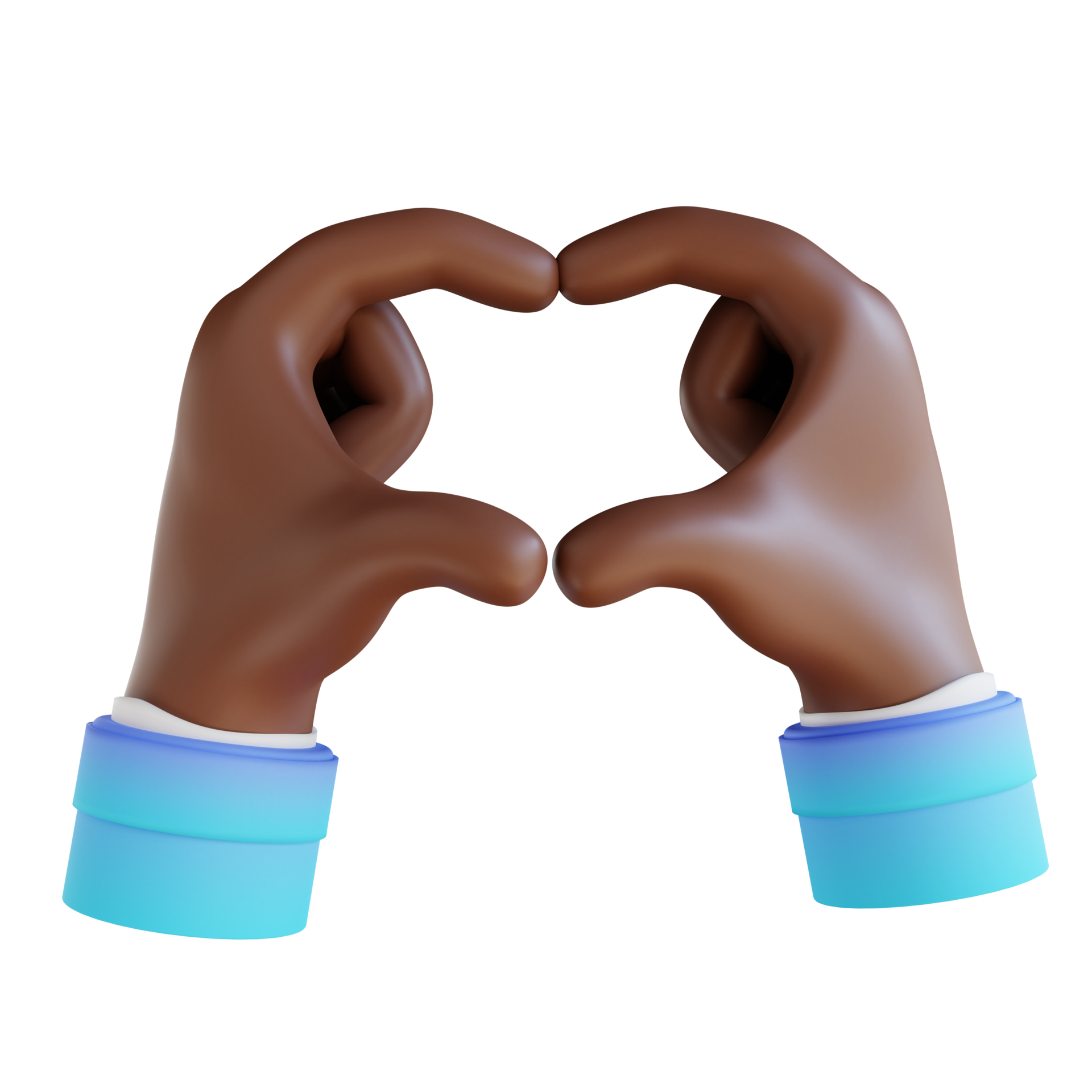 3d Illustration Heart Hand Gestures 10854412 Png