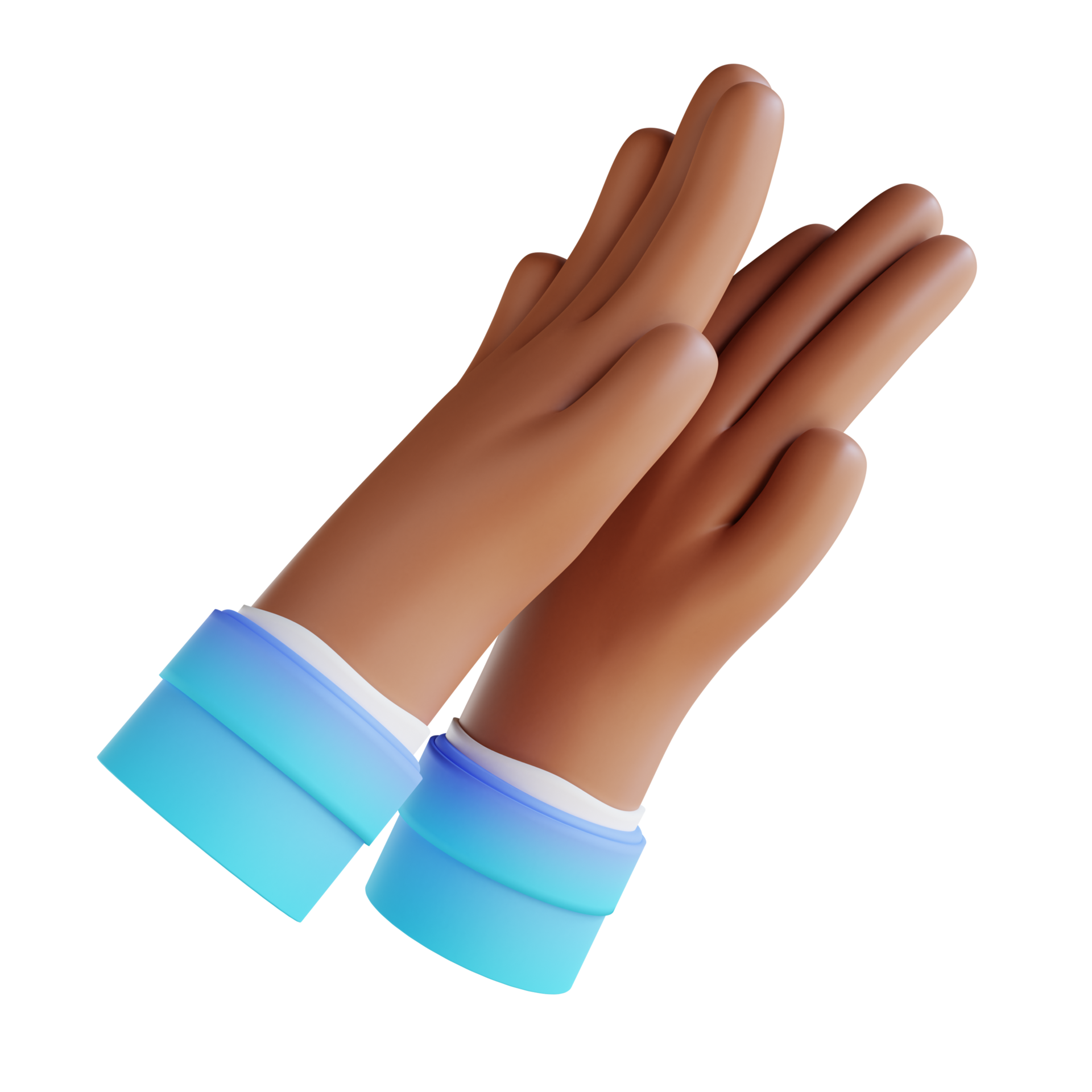 3d Illustration Clap Hand Gestures 10854984 Png