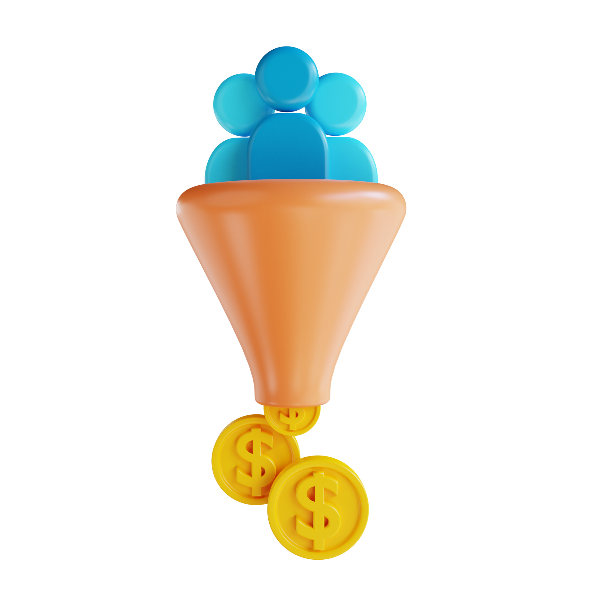 3d Illustration Conversion Coin And People Suitable For Marketing 10855165 Png