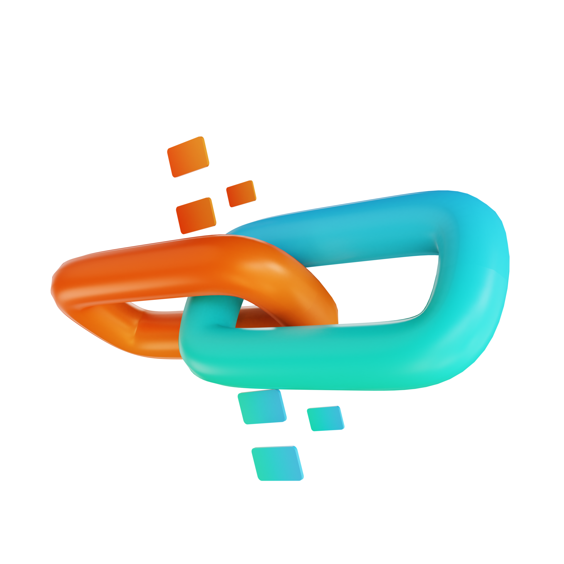 3D illustration link building 10856000 PNG