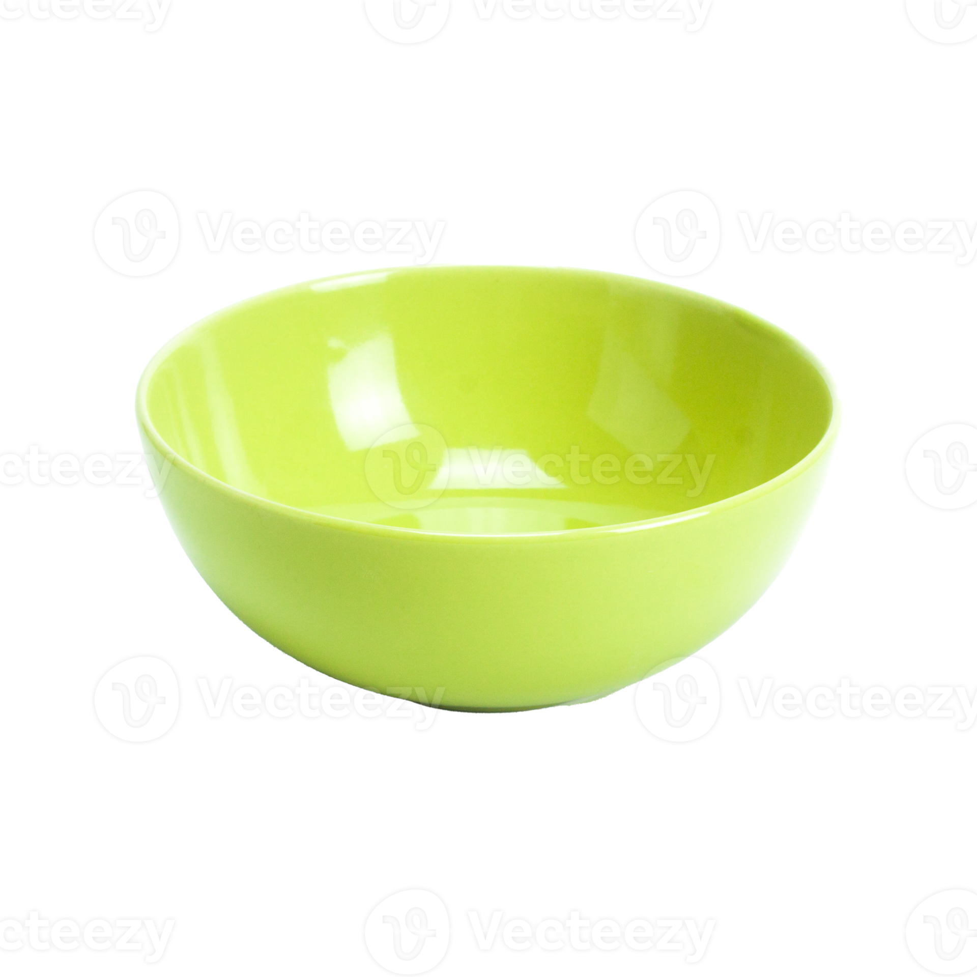 Green bowl isolated on white background 10856600 PNG