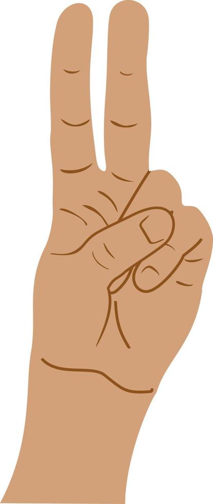 Two hands showing two fingers 10862410 Vector Art at Vecteezy Two hands showing two fingers 10862410 Vector Art at Vecteezy