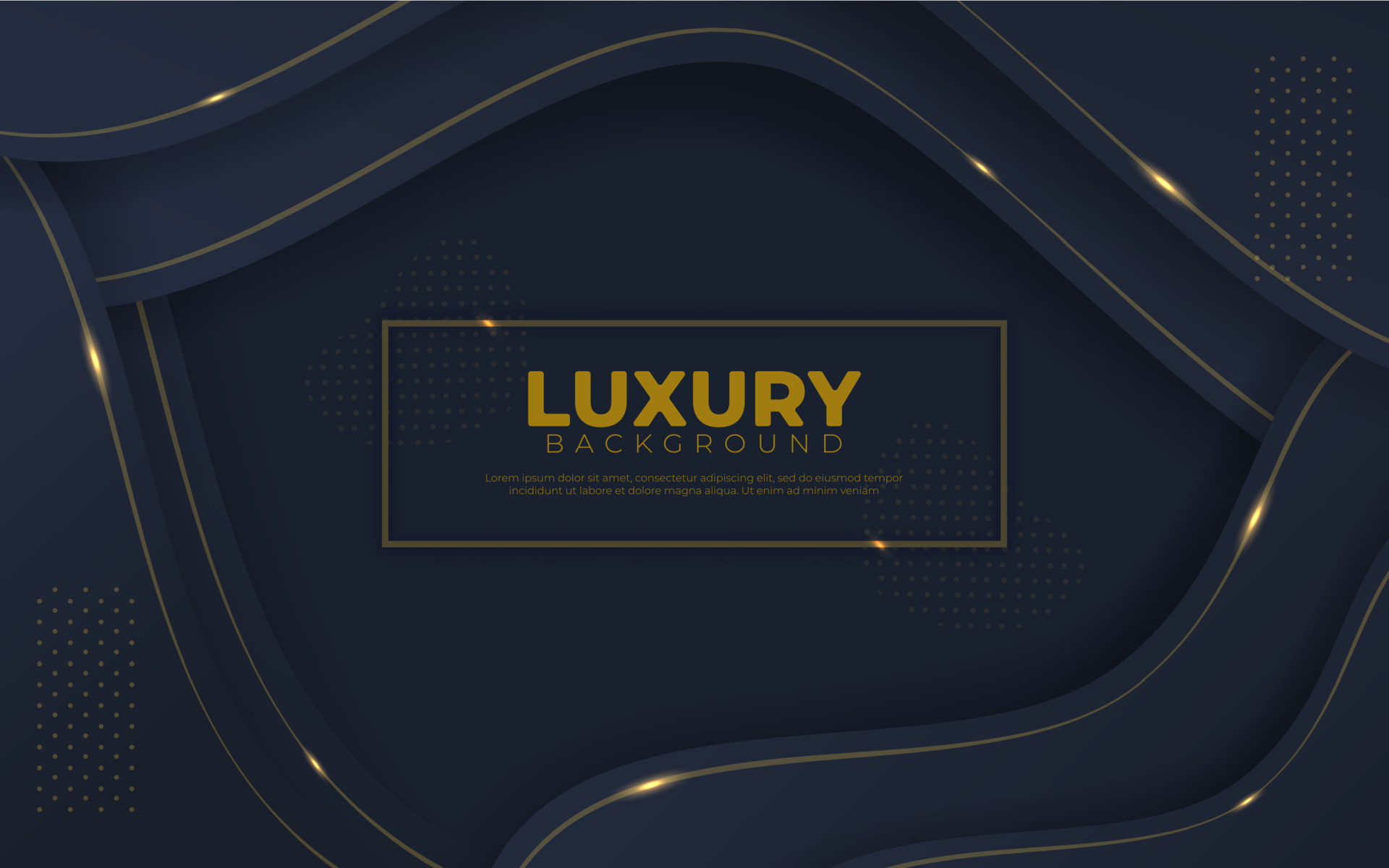 Abstract geometric luxury dark blue gold background. 10865769 Vector Art at Vecteezy