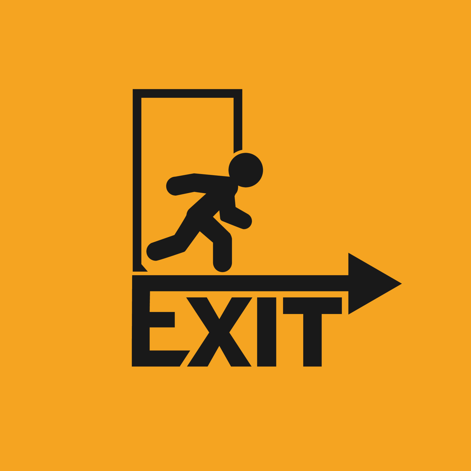 Exit icon vector image 10865865 Vector Art at Vecteezy