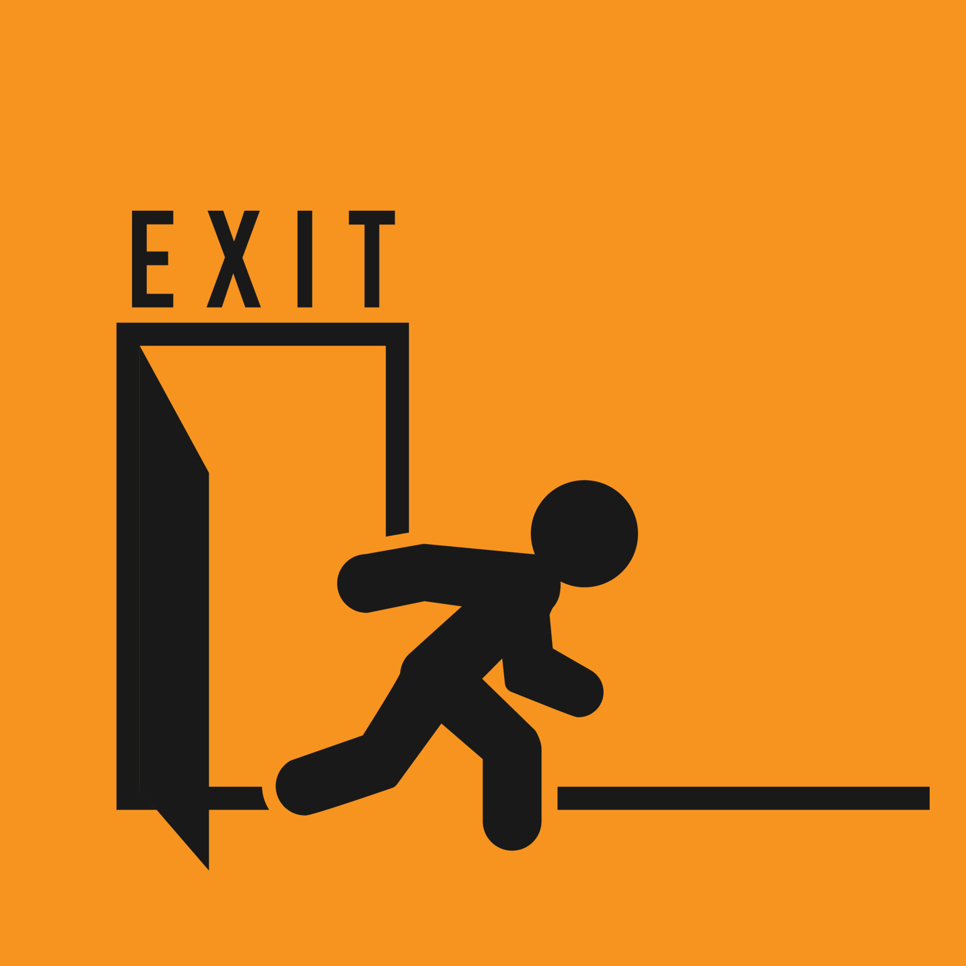 Exit icon vector image 10866314 Vector Art at Vecteezy
