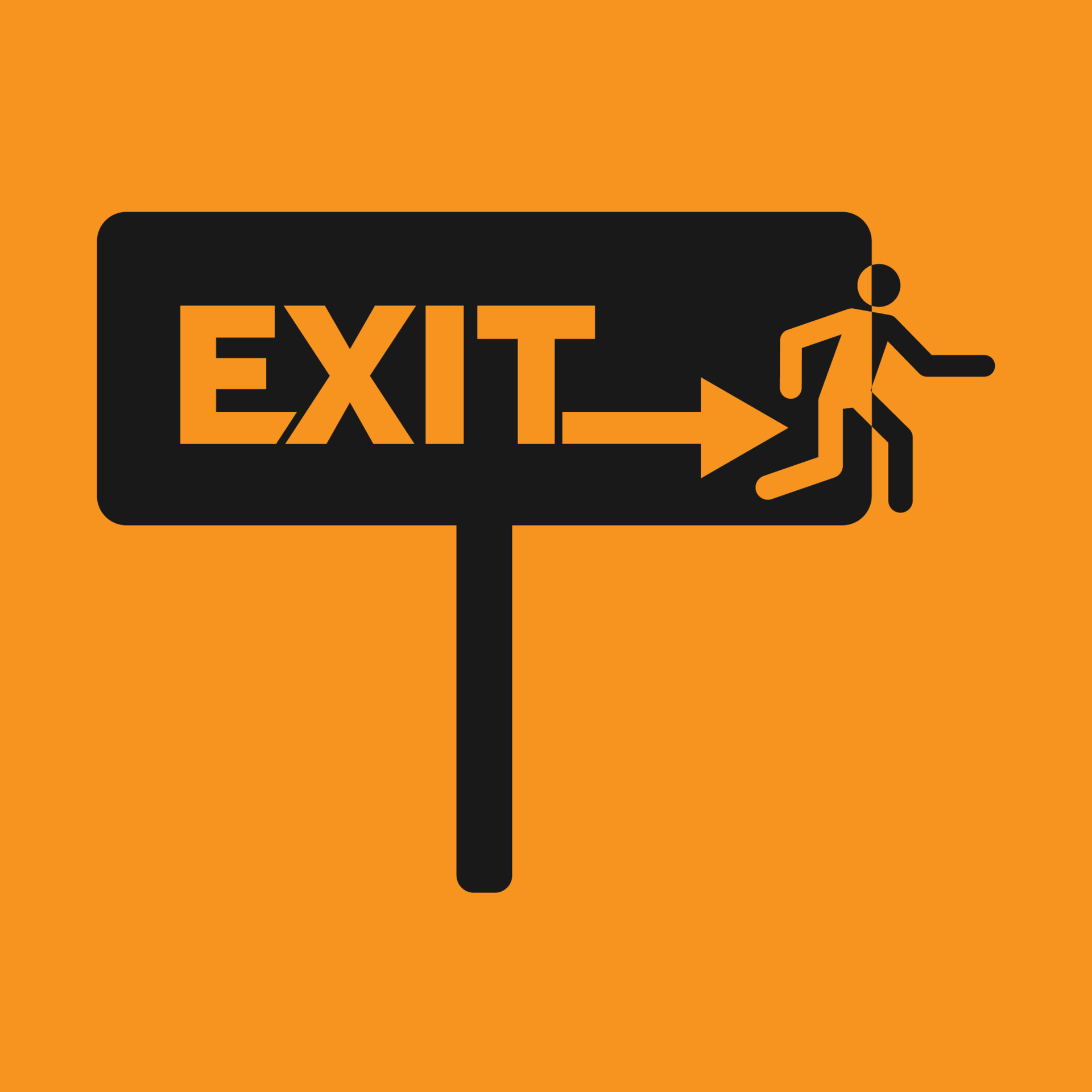 Exit icon vector image 10866440 Vector Art at Vecteezy