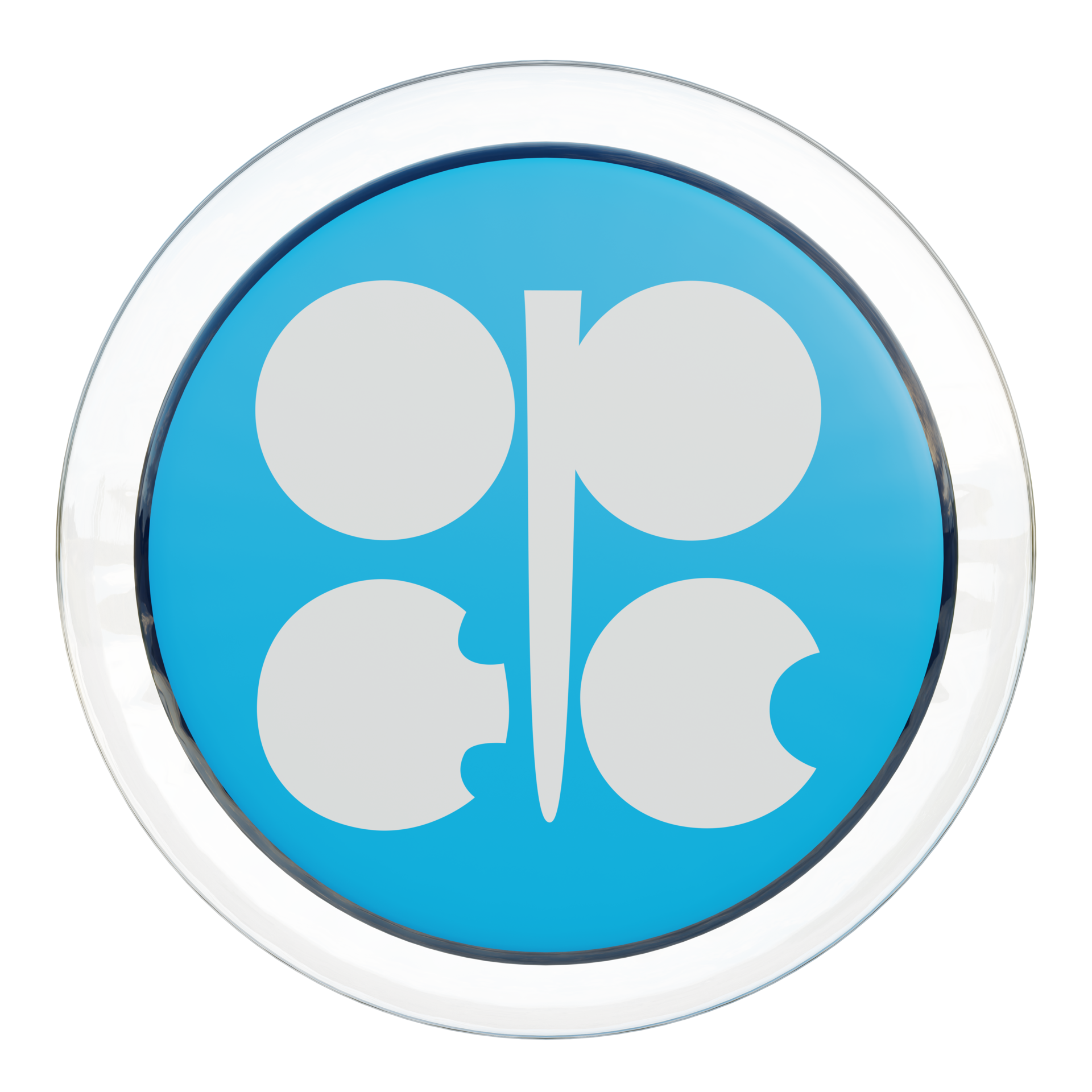 OPEC 3d textured glossy circle flag 10868586 PNG