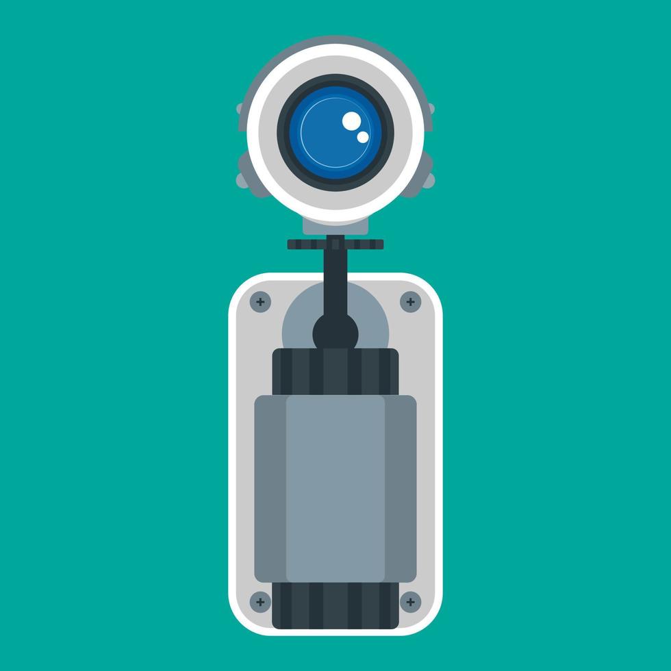 Surveillance Camera Vector Icon Protection Control Cctv Video Security