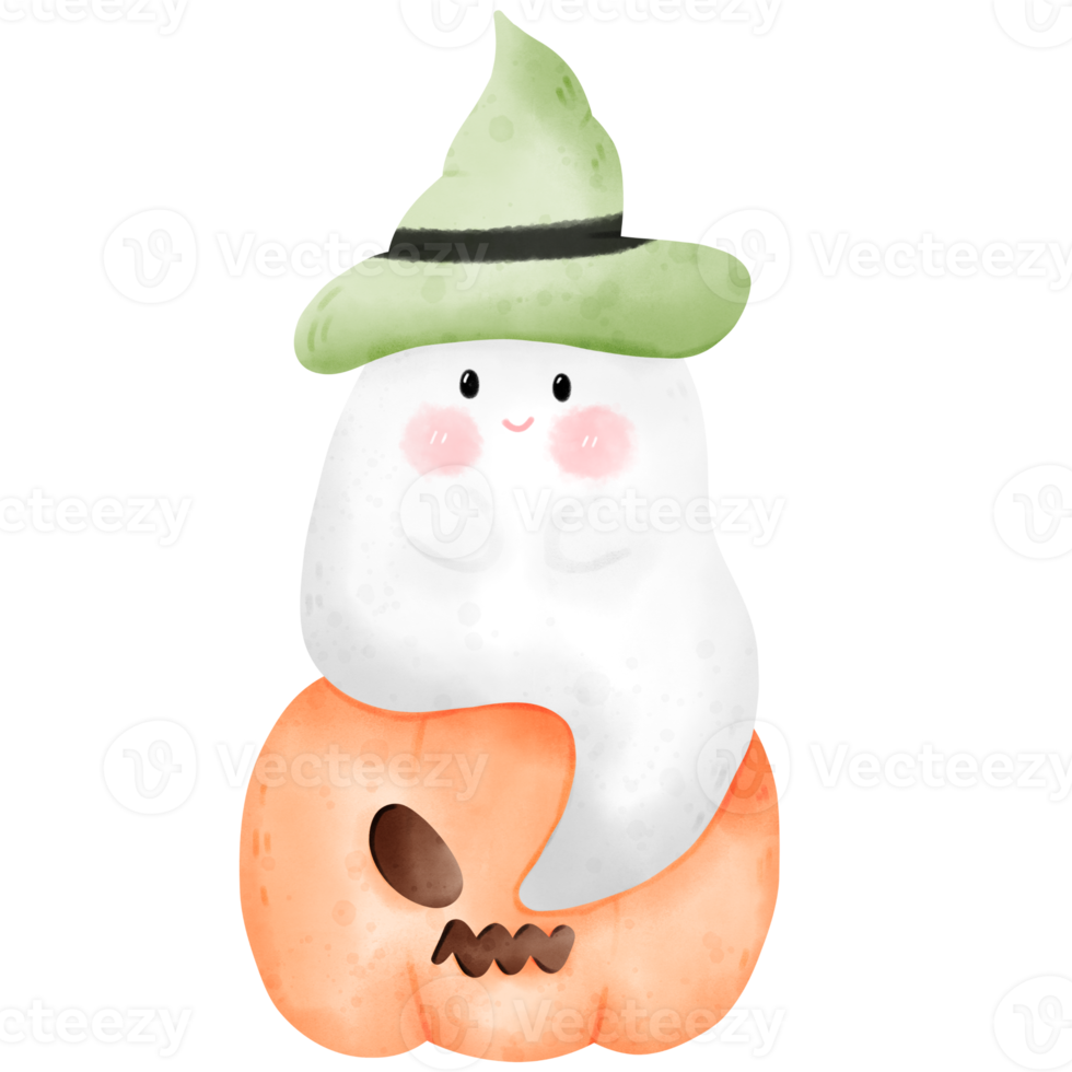 Halloween Ghost Watercolor 10870702 PNG