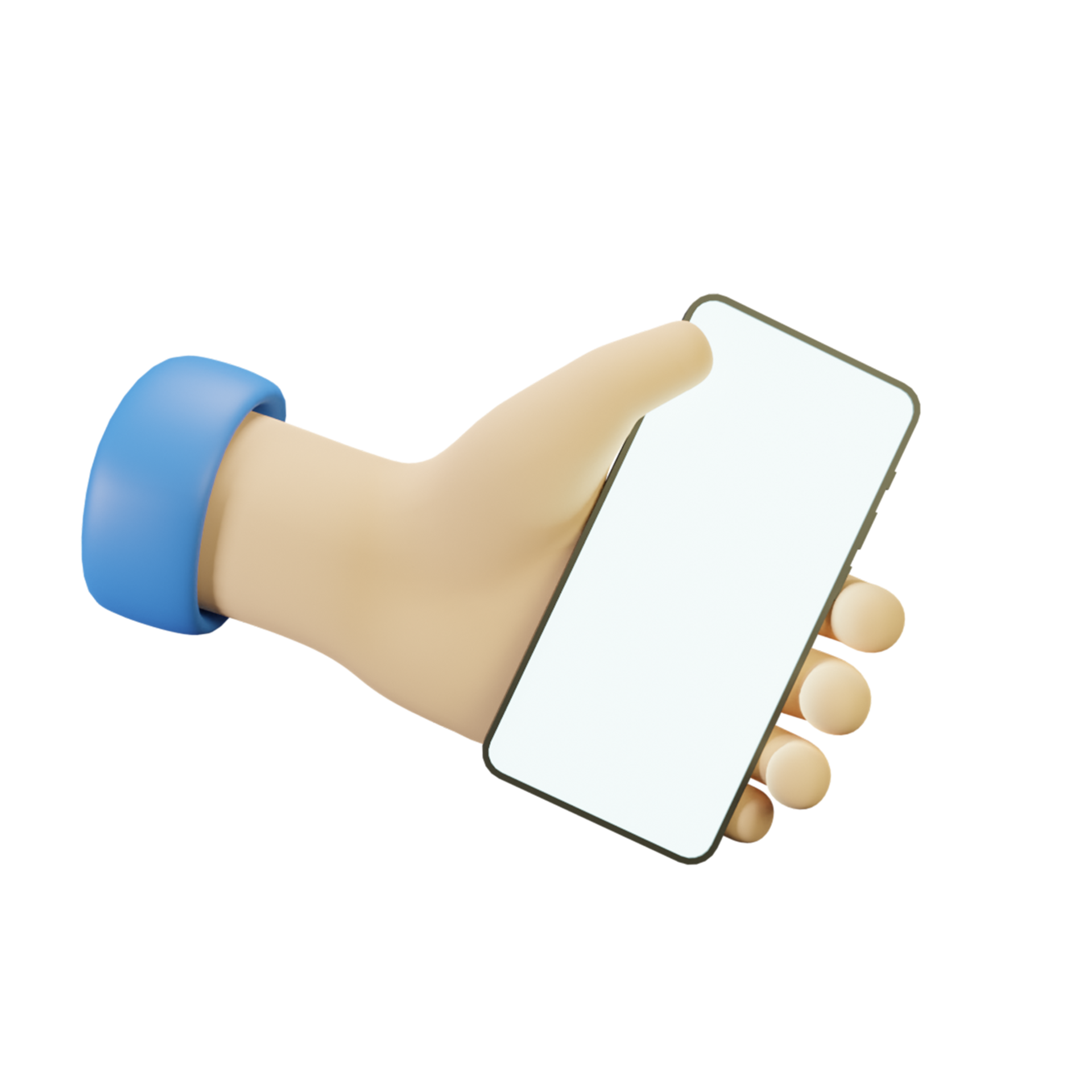 3d Hand Gesture Holding Phone 10871086 Png