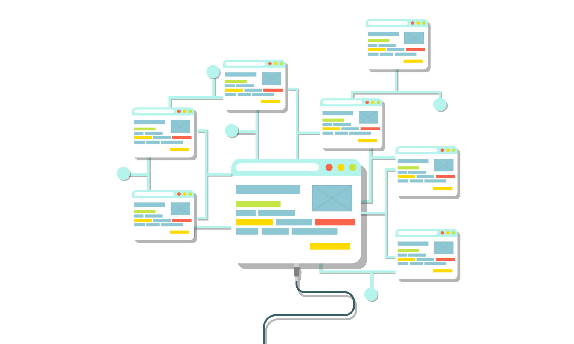 Web design concept vector flat illustration design. Page website ...