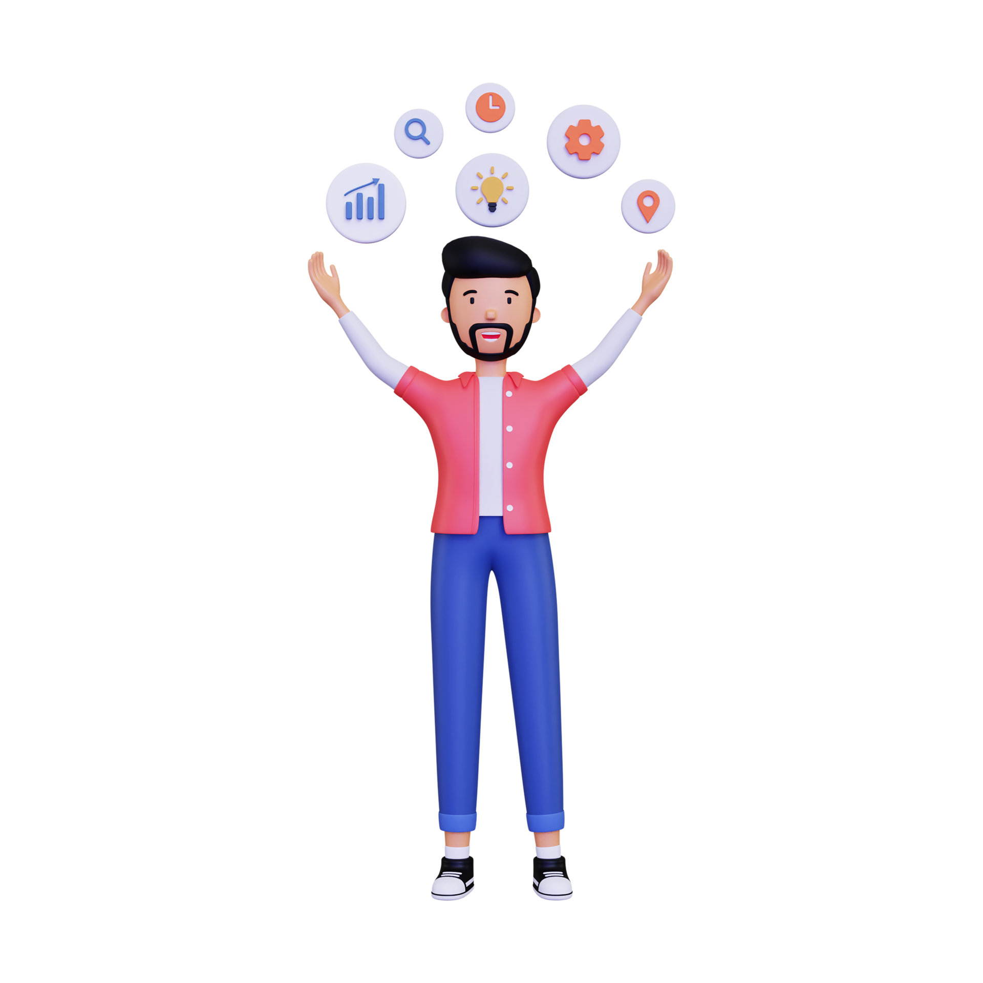 3d Man showing the mind map 10871749 PNG 3d Man showing the mind map 10871749 PNG
