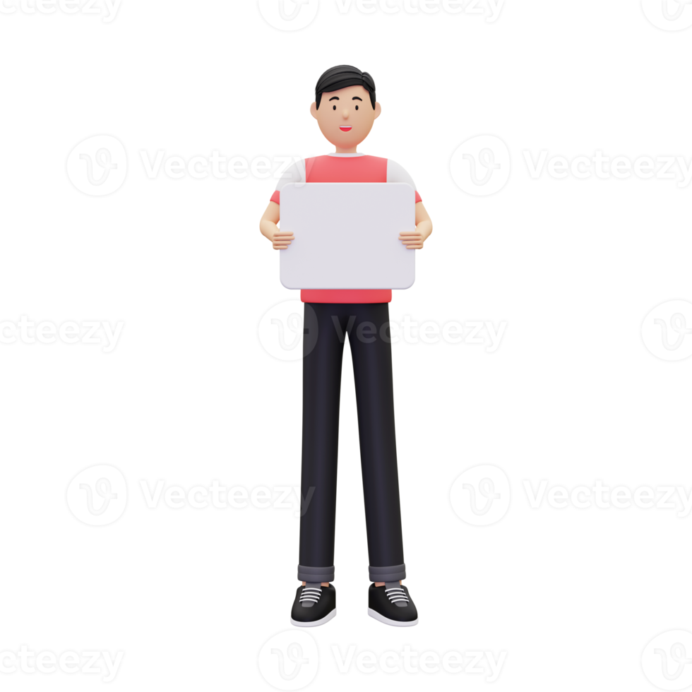 3d Man Holding Blank Placard 10872243 PNG 3d Man Holding Blank Placard 10872243 PNG