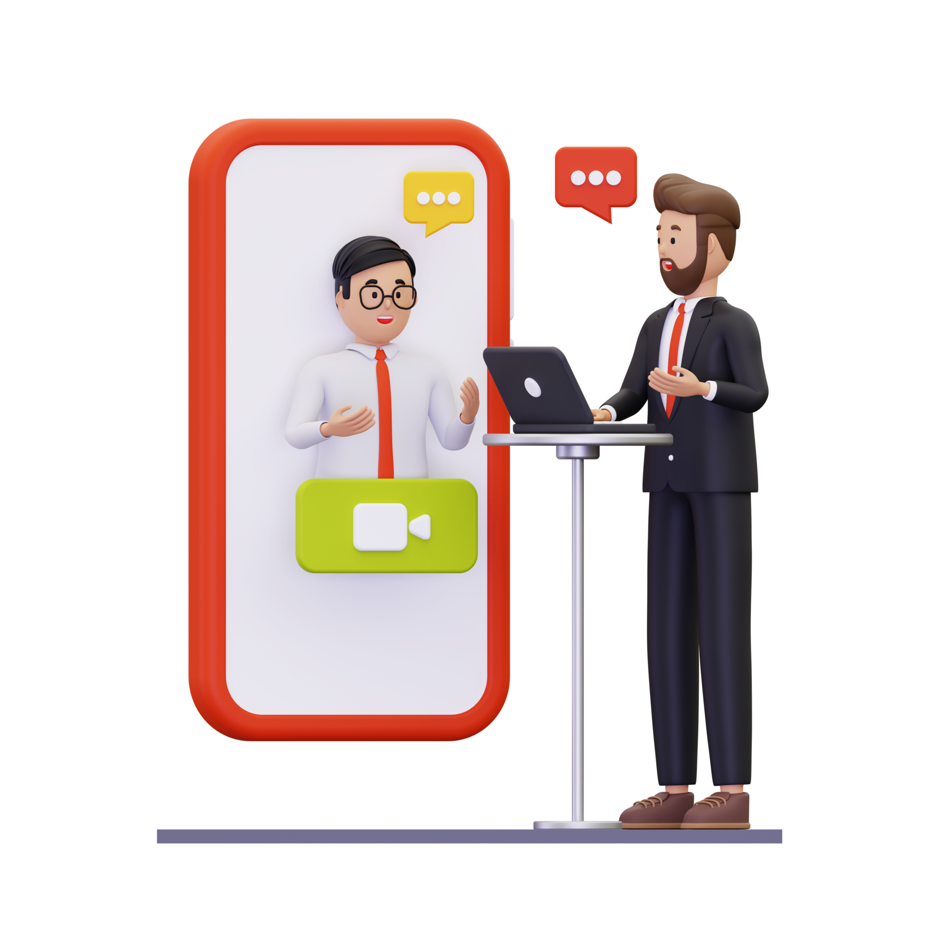 3d online job interview illustration 10872250 PNG 3d online job interview illustration 10872250 PNG