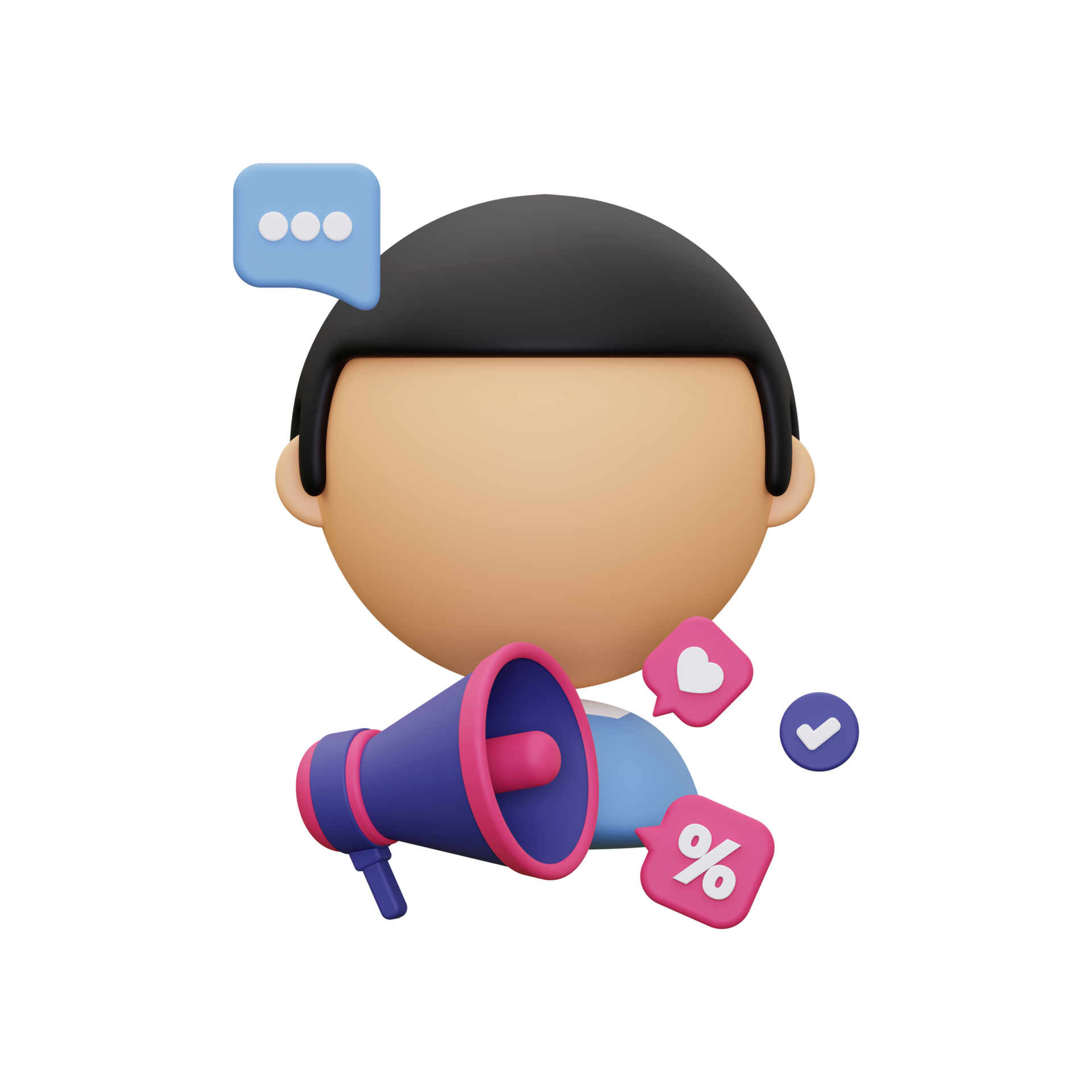 3d Social Media Influencer icon 10872278 PNG 3d Social Media Influencer icon 10872278 PNG