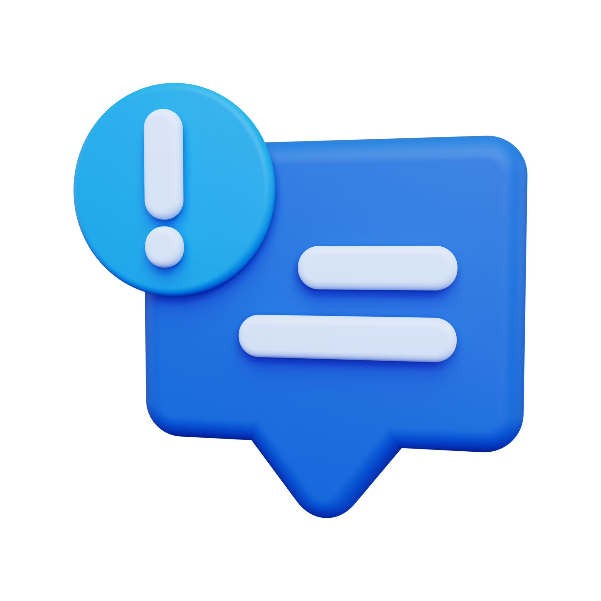 3d Message Alert icon 10872299 PNG