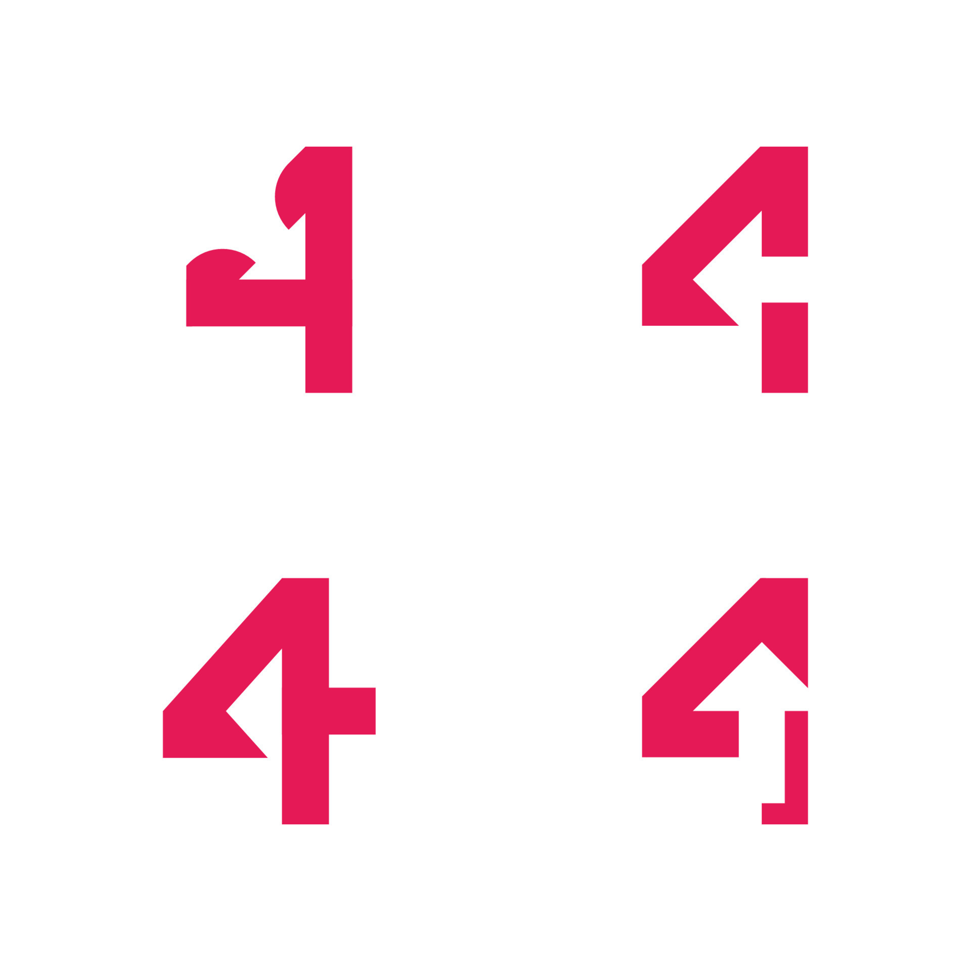 Number 4 simple logo icon design template elements 10872352 Vector Art at Vecteezy