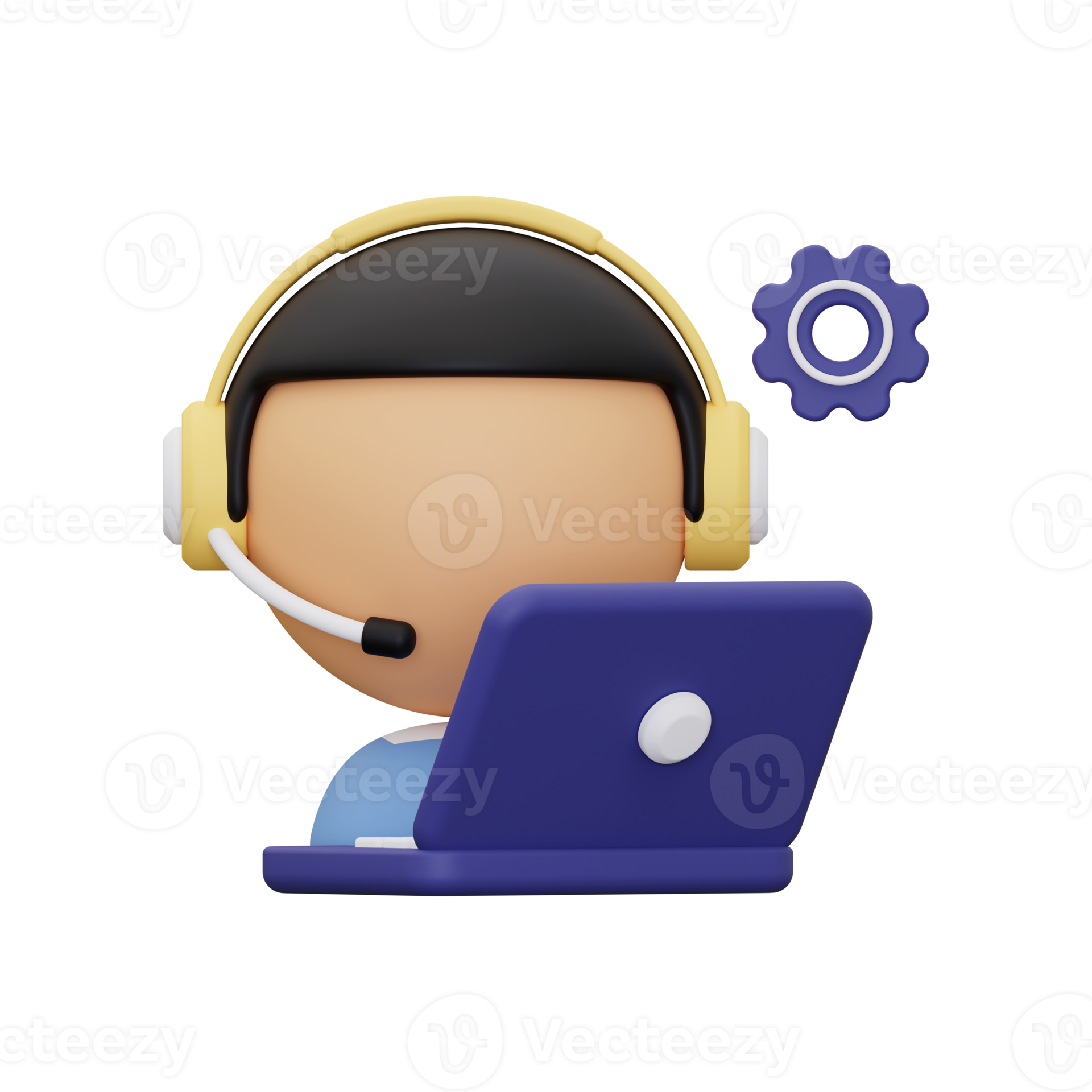 3d Customer Service icon 10872489 PNG