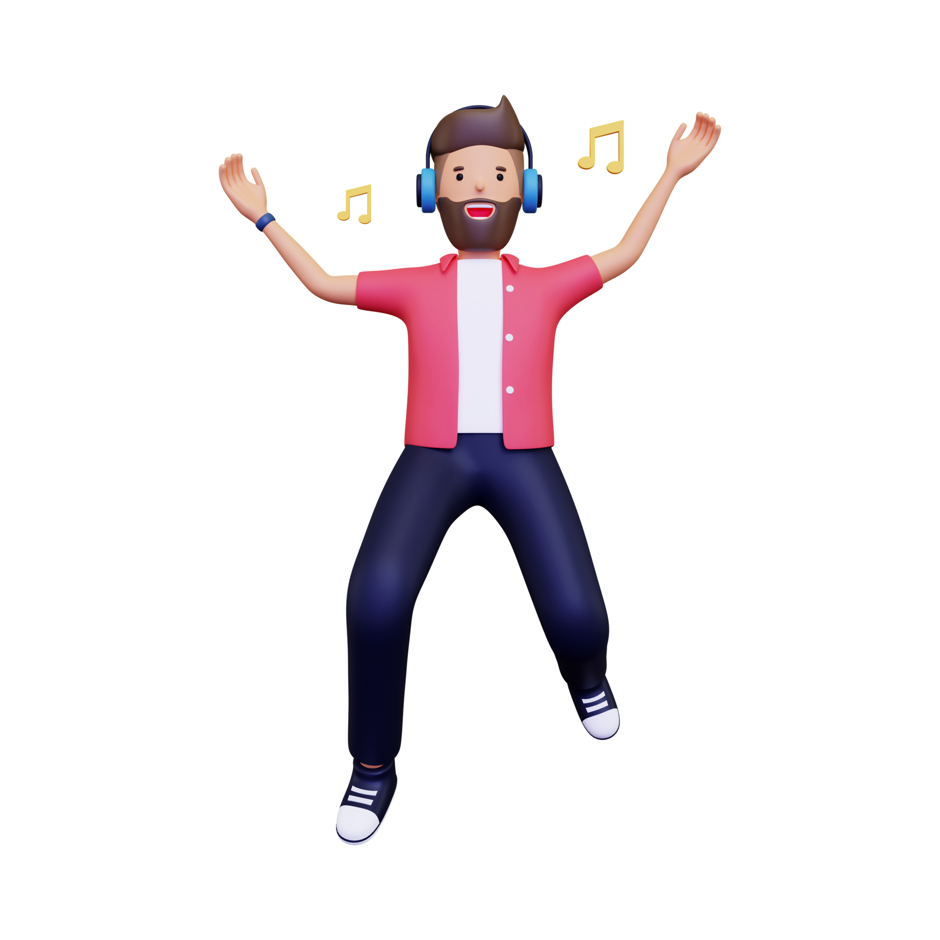 3d Man Is Listening To Music 10872553 PNG 3d-man-is-listening-to-music-10872553-png