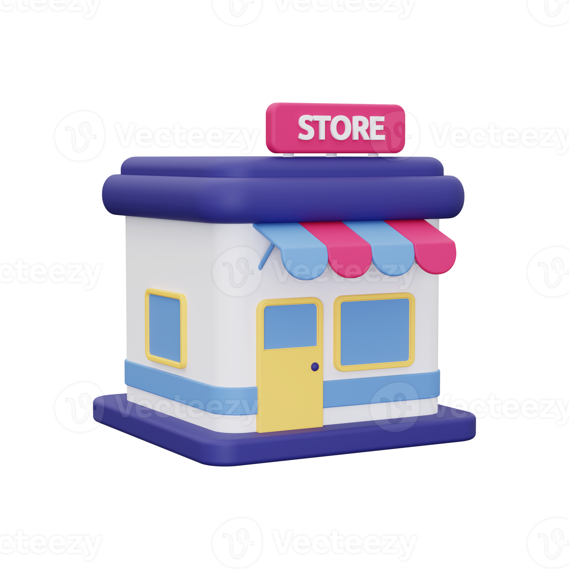 Free icono de tienda 3d 10872885 PNG with Transparent Background