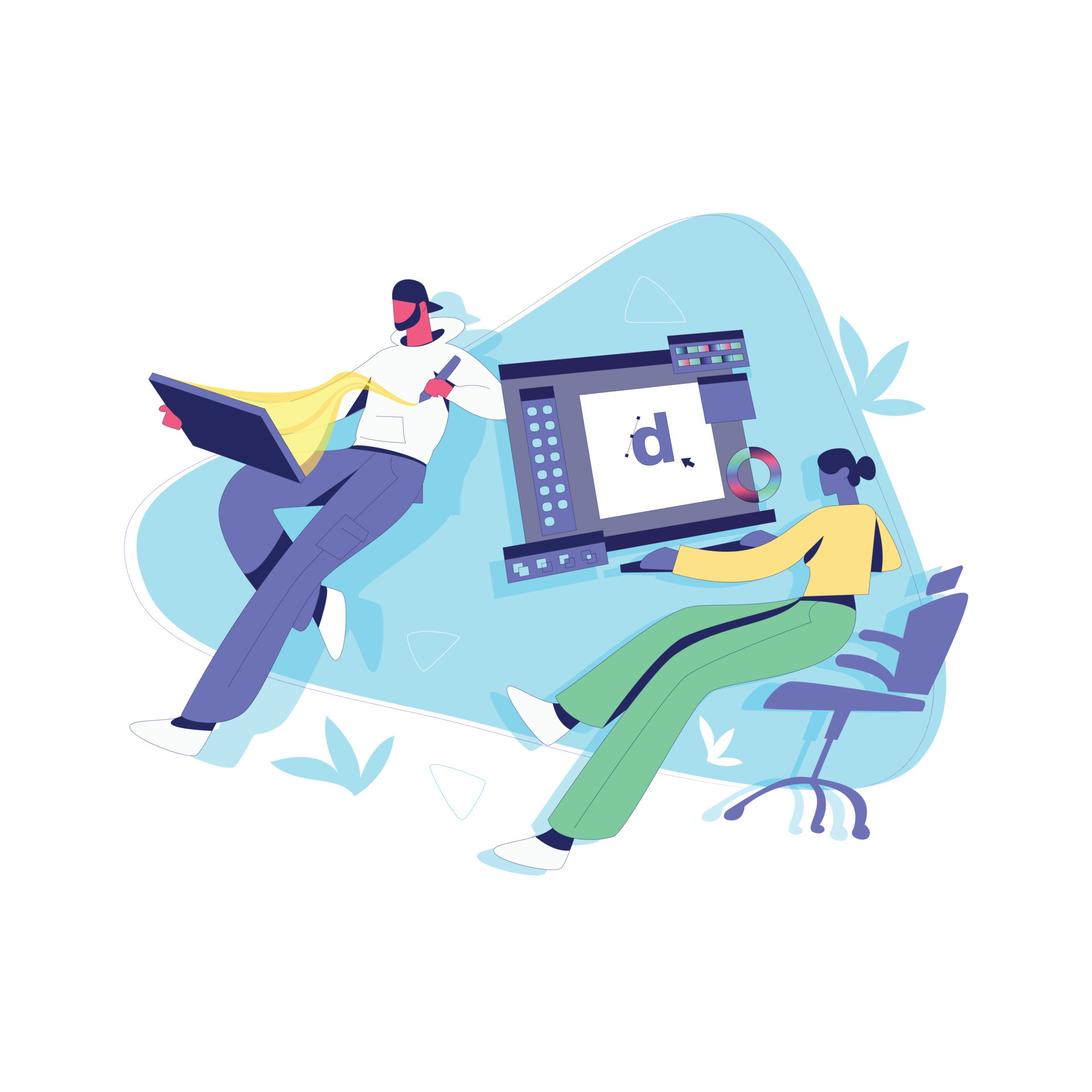 Designer Concept Illustration Vector Art 10873161 Vector Art At Vecteezy